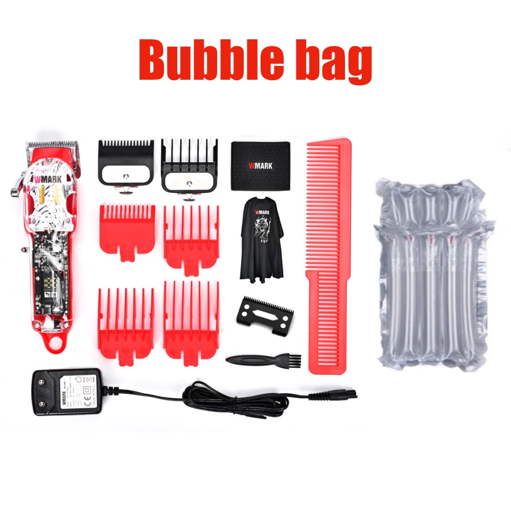 WMARK NG-409 Red Color Transparent Style Professional Rechargeable ...