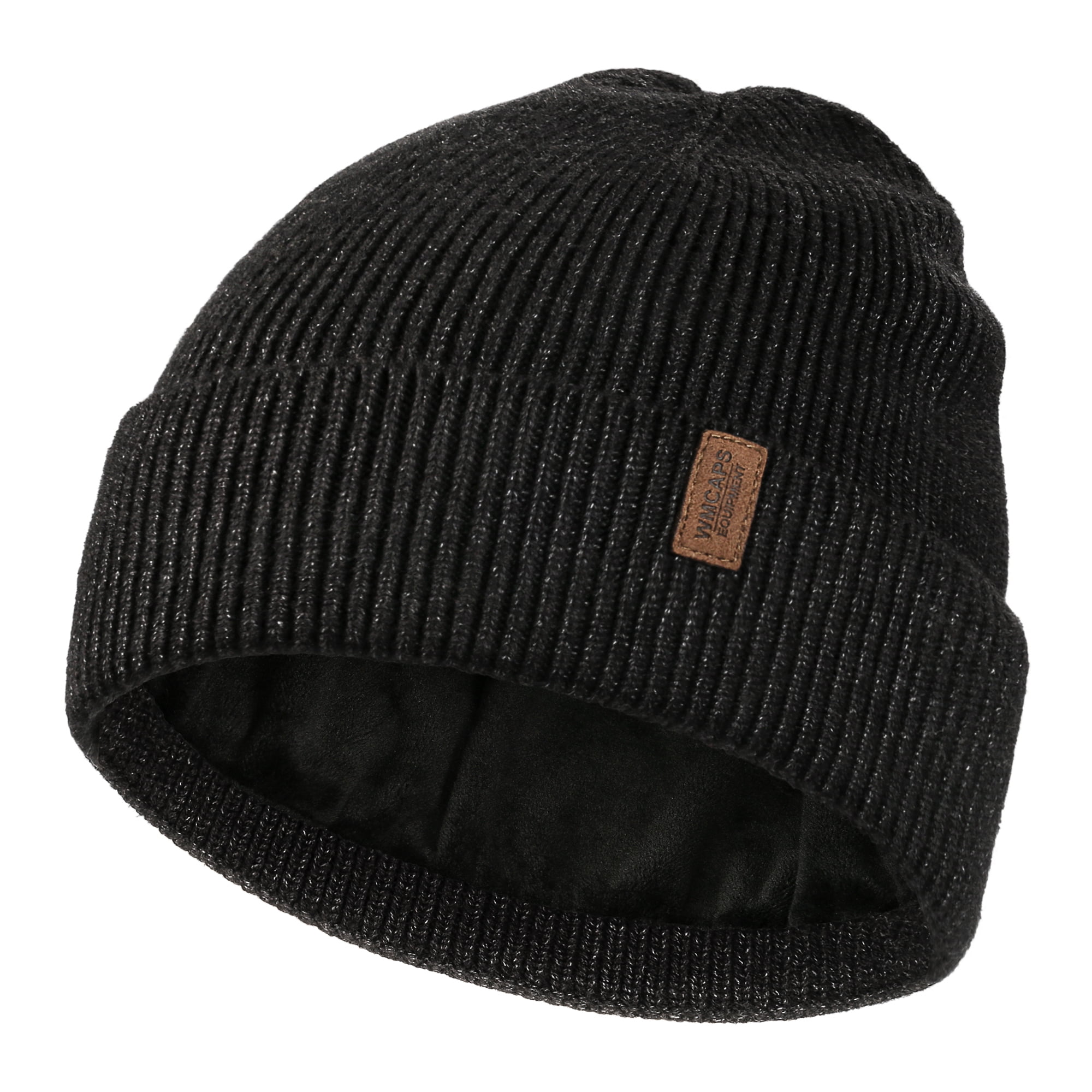 WMCAPS Winter Beanie Hats for Men Women, Fleece Lined Beanie Soft Warm ...