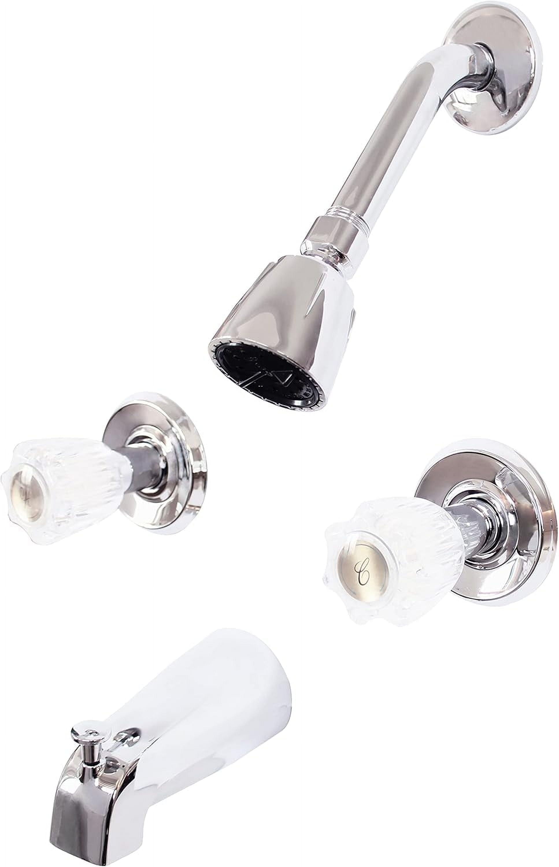 WMF 2 Handle Tub & Shower Faucet Trim Kit, Chrome, Non Pressure Balance ...