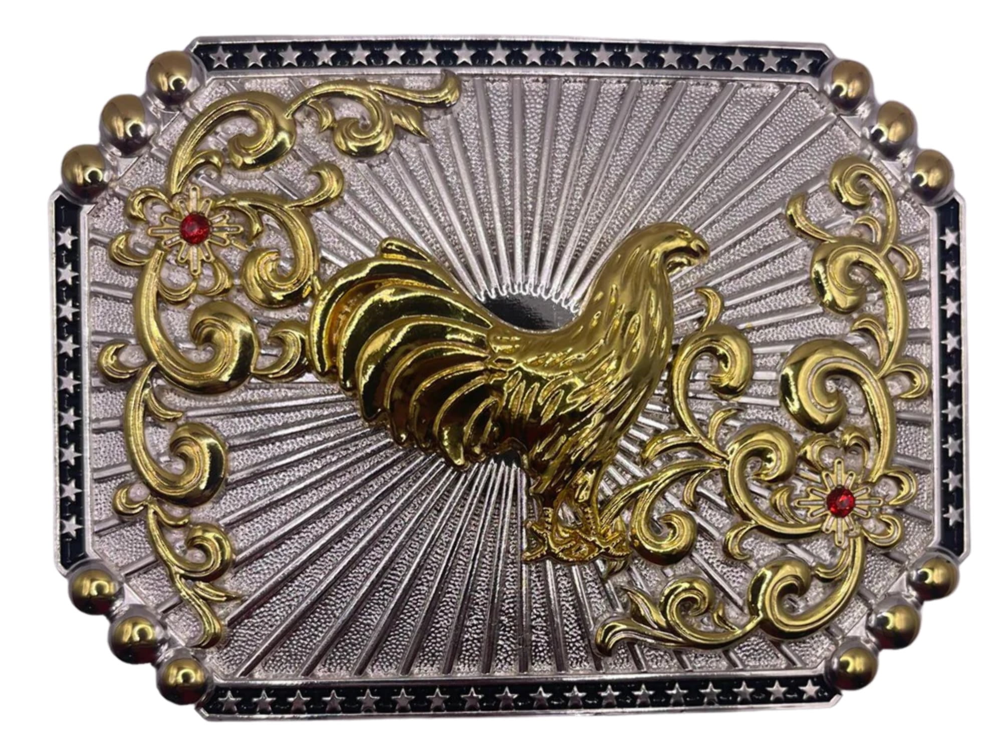 WMG Western Rodeo Belt Buckle Chicken Rooster Cowboy Horse Unisex ...