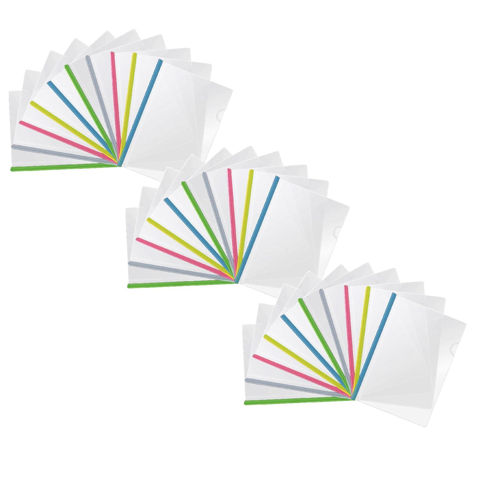 WMGHA 10 Pcs Clear Report Covers with Sliding Bar, 40 Sheet Capacity ...