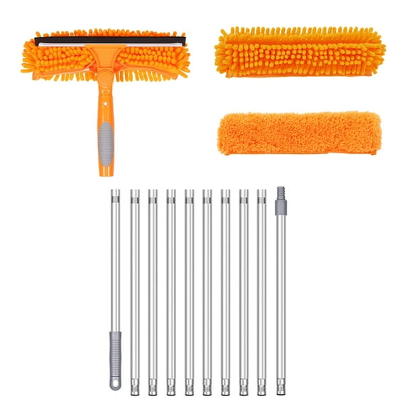 WMGHA 14ft 2-in-1 Rotatable Window Cleaner Squeegee - With Extension ...