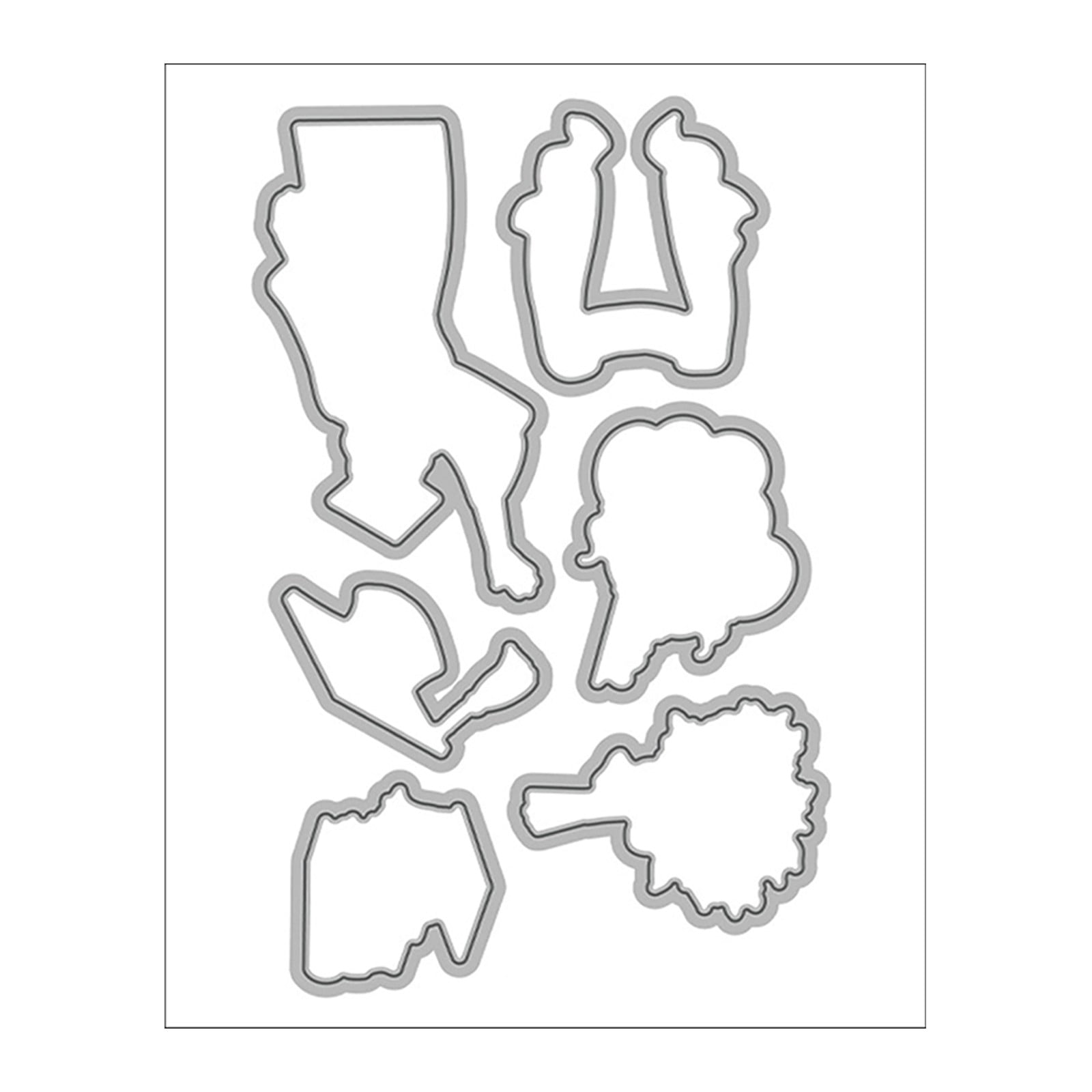 WMGHA 2025 Graduation Plastic Cutting Dies Congratulations Words Hat ...