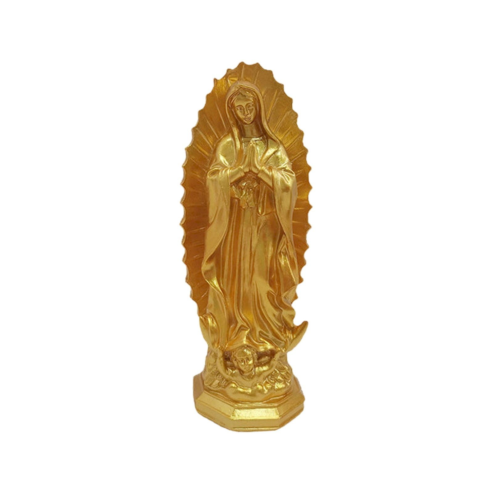 WMGHA 7.4 Inch Virgin Mary Statue - Handcrafted Our Lady of Guadalupe ...