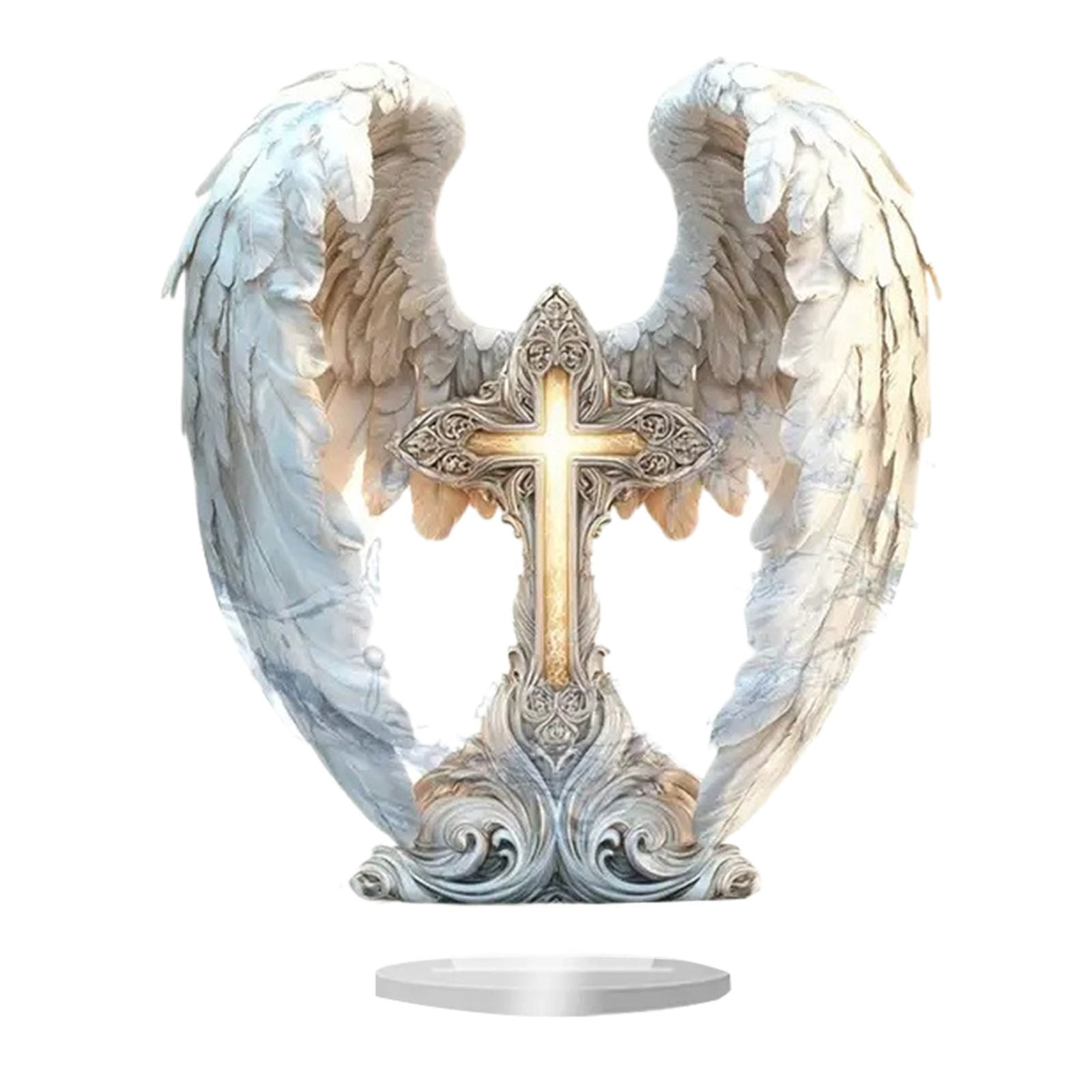 WMGHA Acrylic Christian Religious Gifts - Acrylic Angel Desk Decor Sign ...