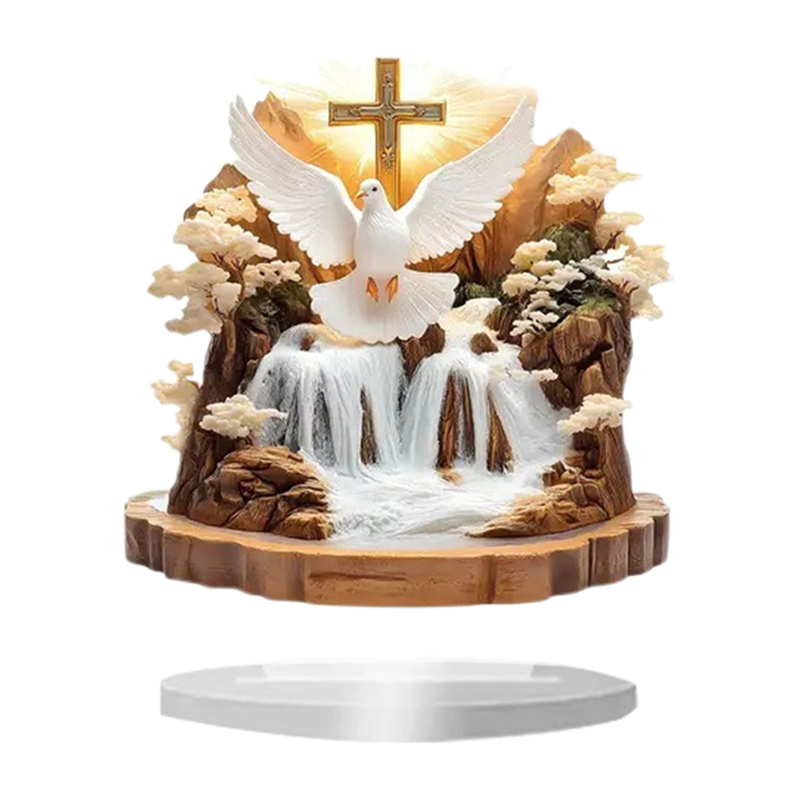 WMGHA Acrylic Christian Religious Gifts - Acrylic Angel Desk Decor Sign ...