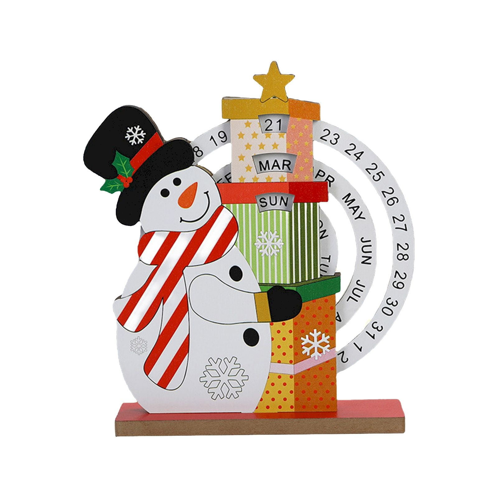 WMGHA Christmas Perpetual Calendar Wooden Disc Perpetual Desk Calendar ... WMGHA Christmas Perpetual Calendar Wooden Disc Perpetual Desk Calendar ...