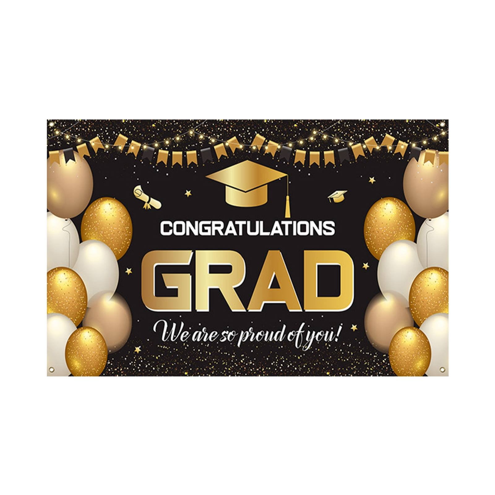 WMGHA Congrats Grad Banner - 70.8x45 Inch | Congrats Grad We are So ...