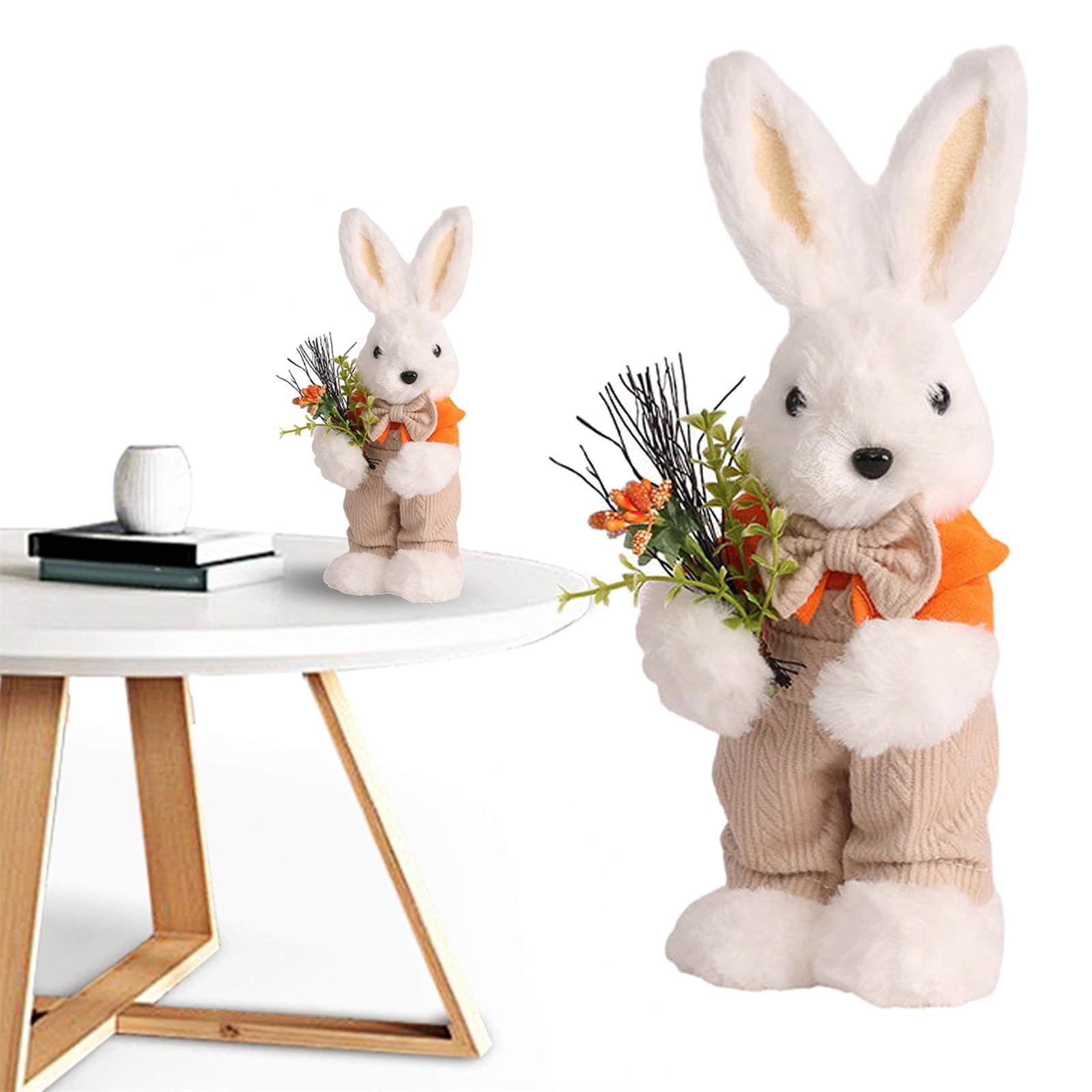 WMGHA Easter Decorations Bunny, 10.3" Tabletop Easter Bunny Figurine ...