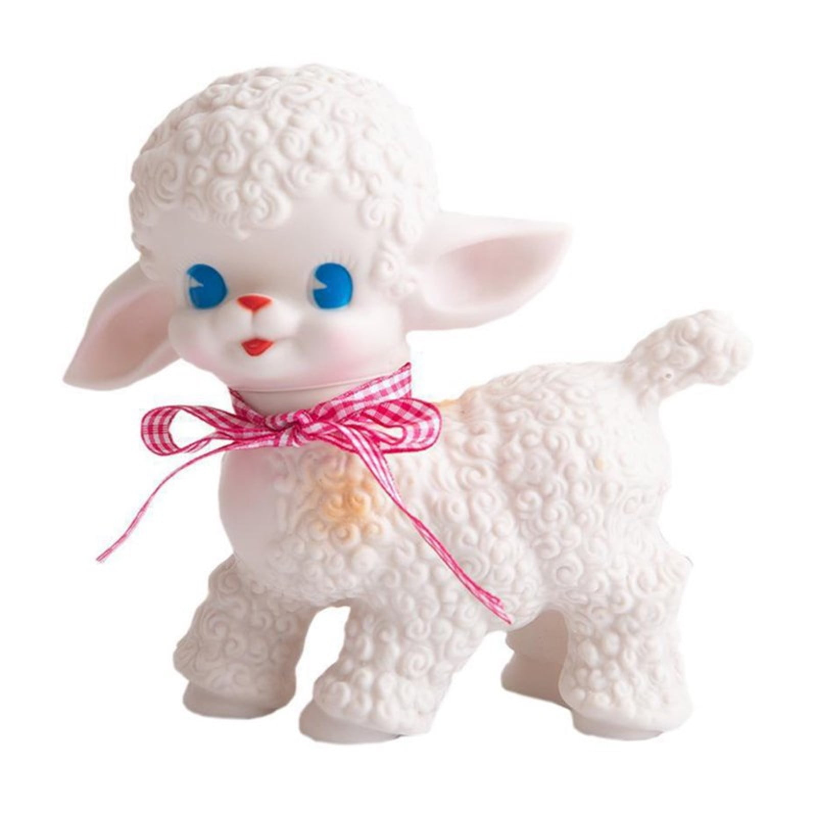 WMGHA Figurine Cute Lamb Figurine with Bow - Cute Desktop Ornament for ...