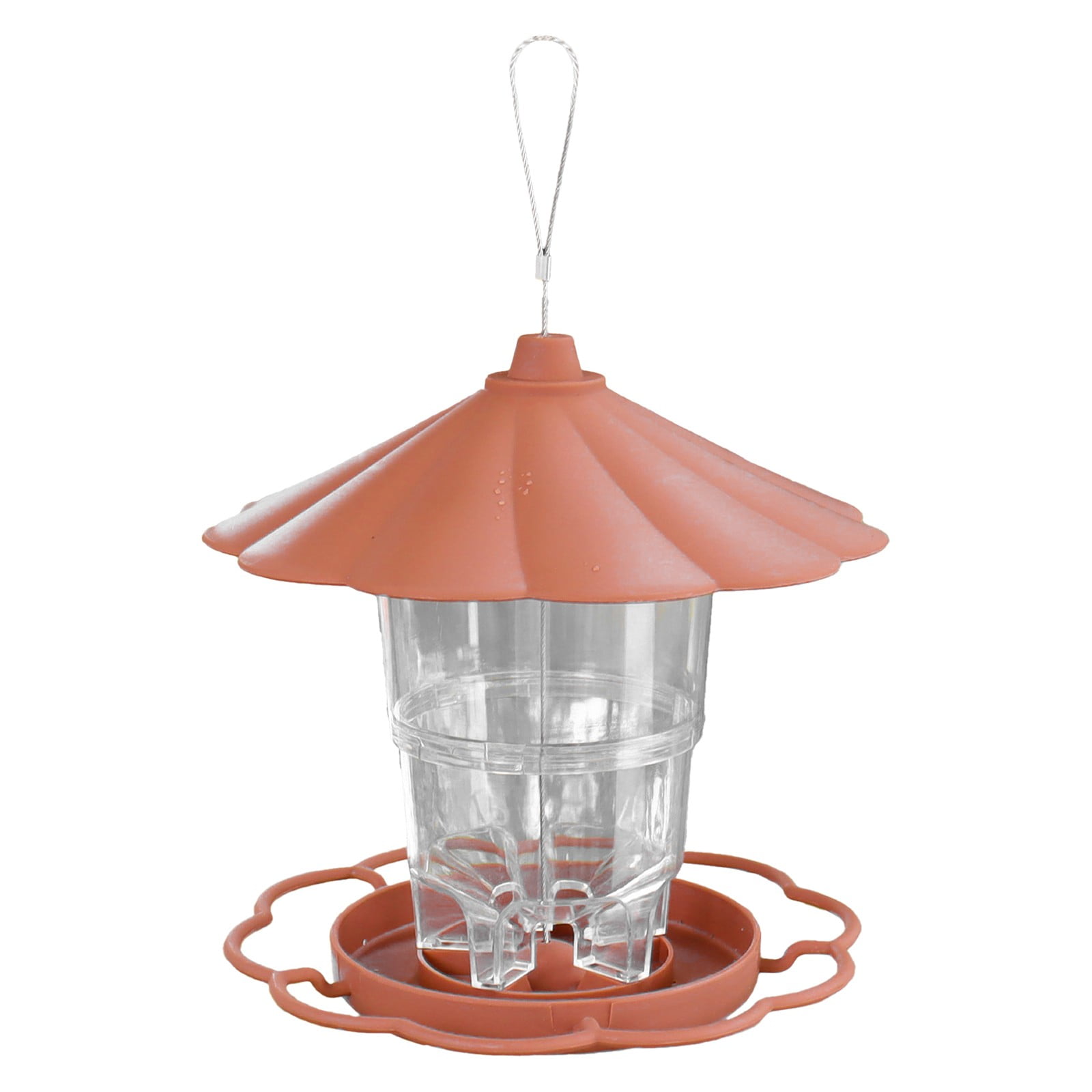 WMGHA Hanging Bird Feeder Squirrel Proof for Outdoor Wild Bird Seed ...