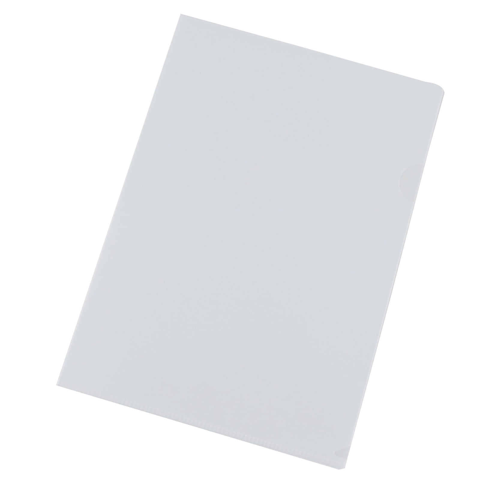 WMGHA L-Shape Clear Plastic Document Folder for A4 Paper - Transparent ...