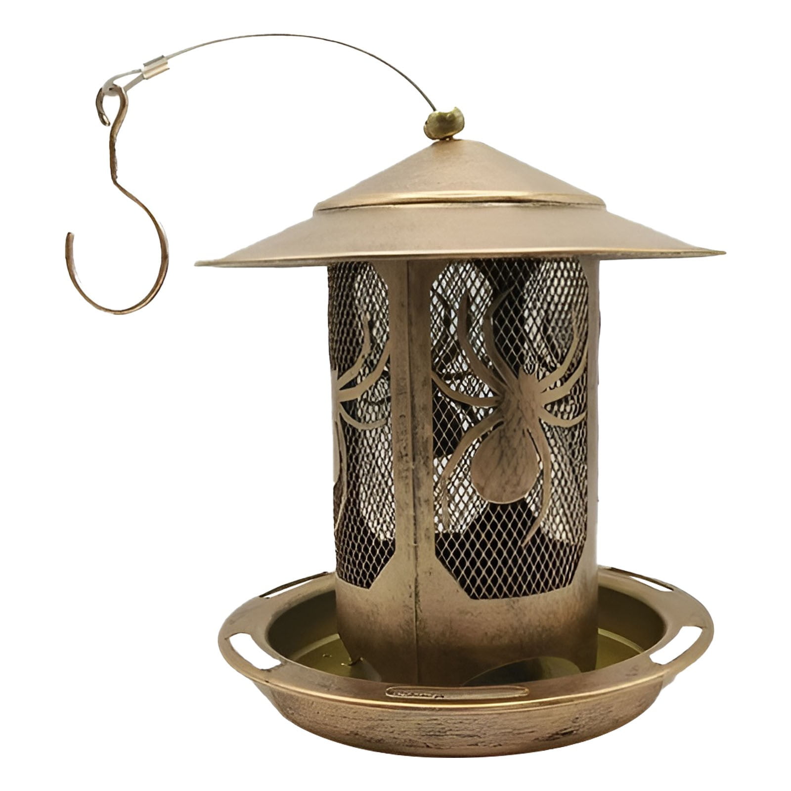 WMGHA Metal Bird Feeders for Outside, Squirrel Proof Wild Bird Feeder ...