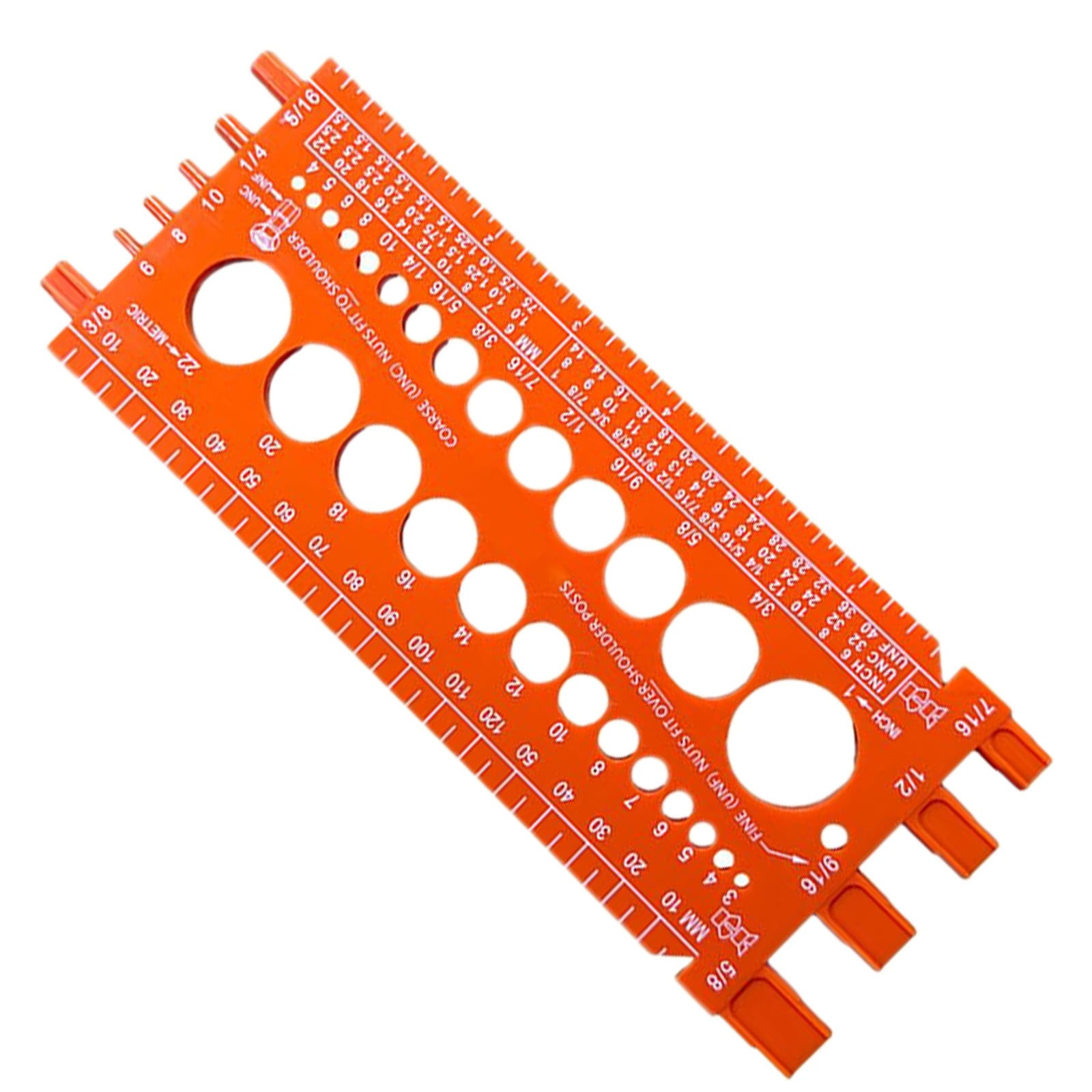 WMGHA Nut, Bolt & Screw Gauge (Standard & Metric) (Coarse & Fine ...
