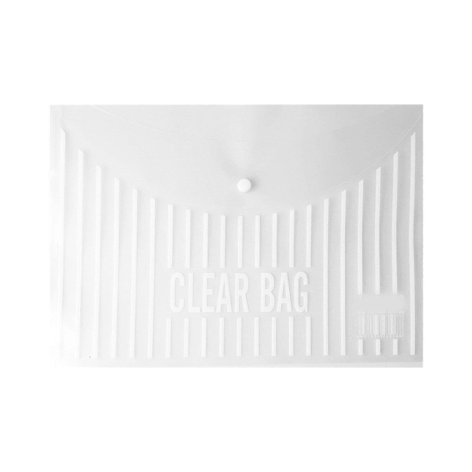 WMGHA Plastic Envelopes File Folders, Clear Poly Envelopes with Snap ...