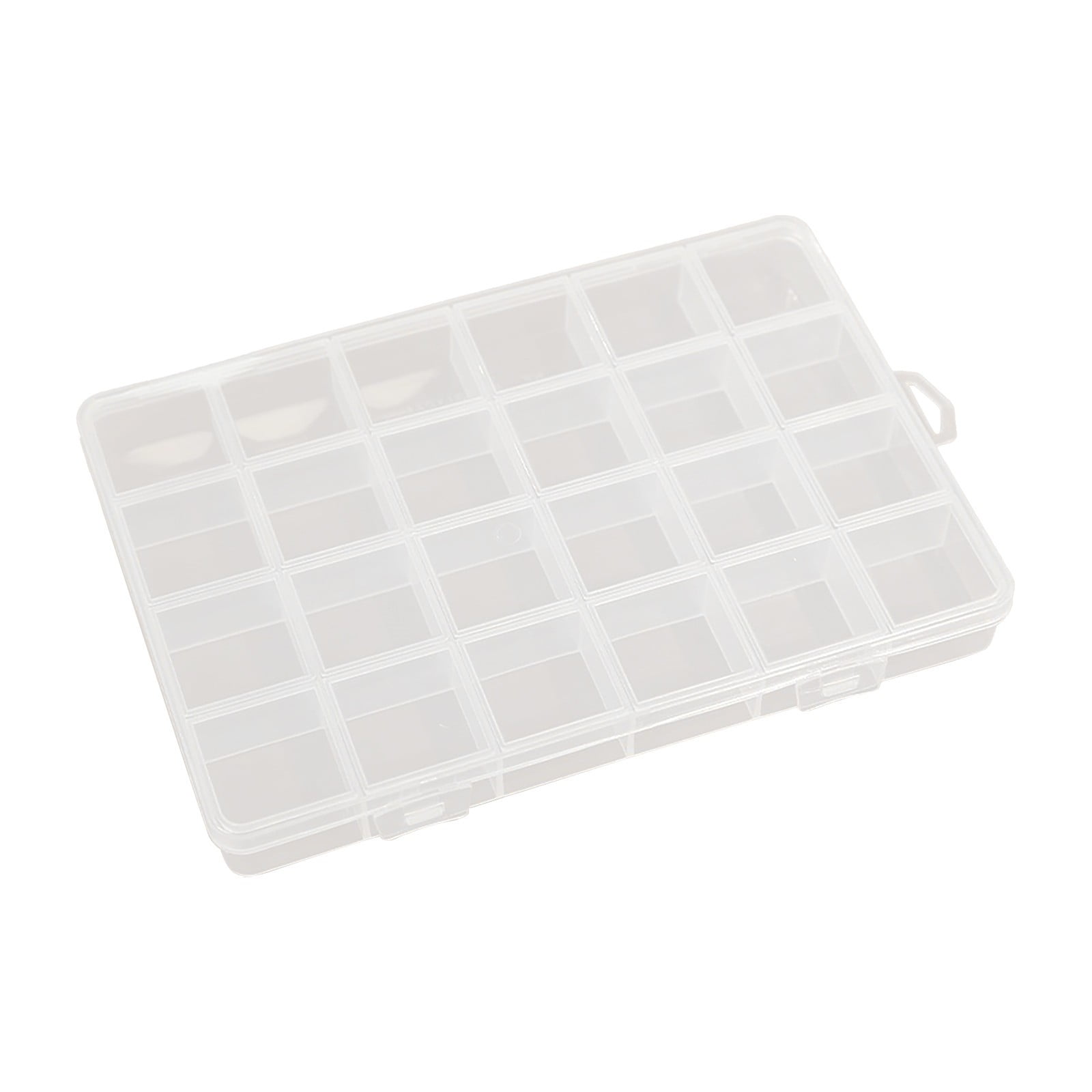 WMGHA Plastic Storage Box, 24 Grids Clear Plastic Organizer Box ...