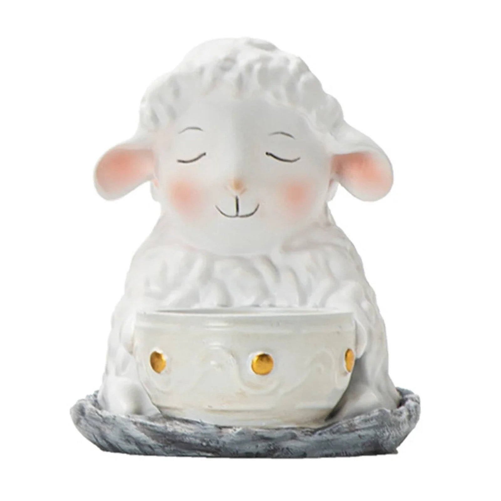 WMGHA Resin Sheep Candelabra with Arabic Lamb Tealight Holder - Eid ...
