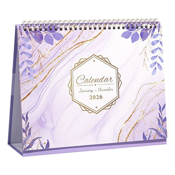 WMGHA Small Standing Desk Calendar 2026, 10x8" Flip Stand Up Calendar ...