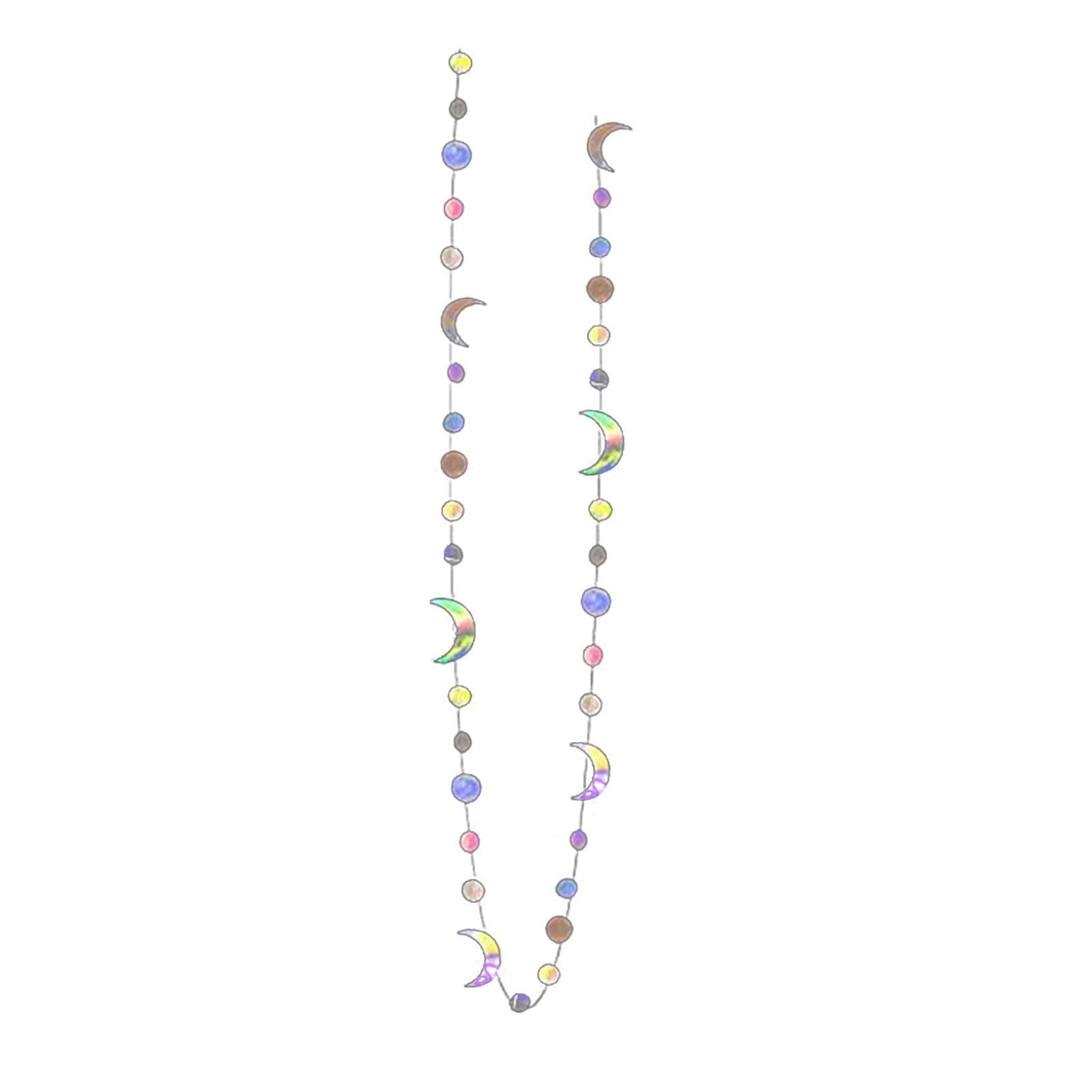 WMGHA Star Moon Circle Dot Garland Party Decoration Kit Hanging ...