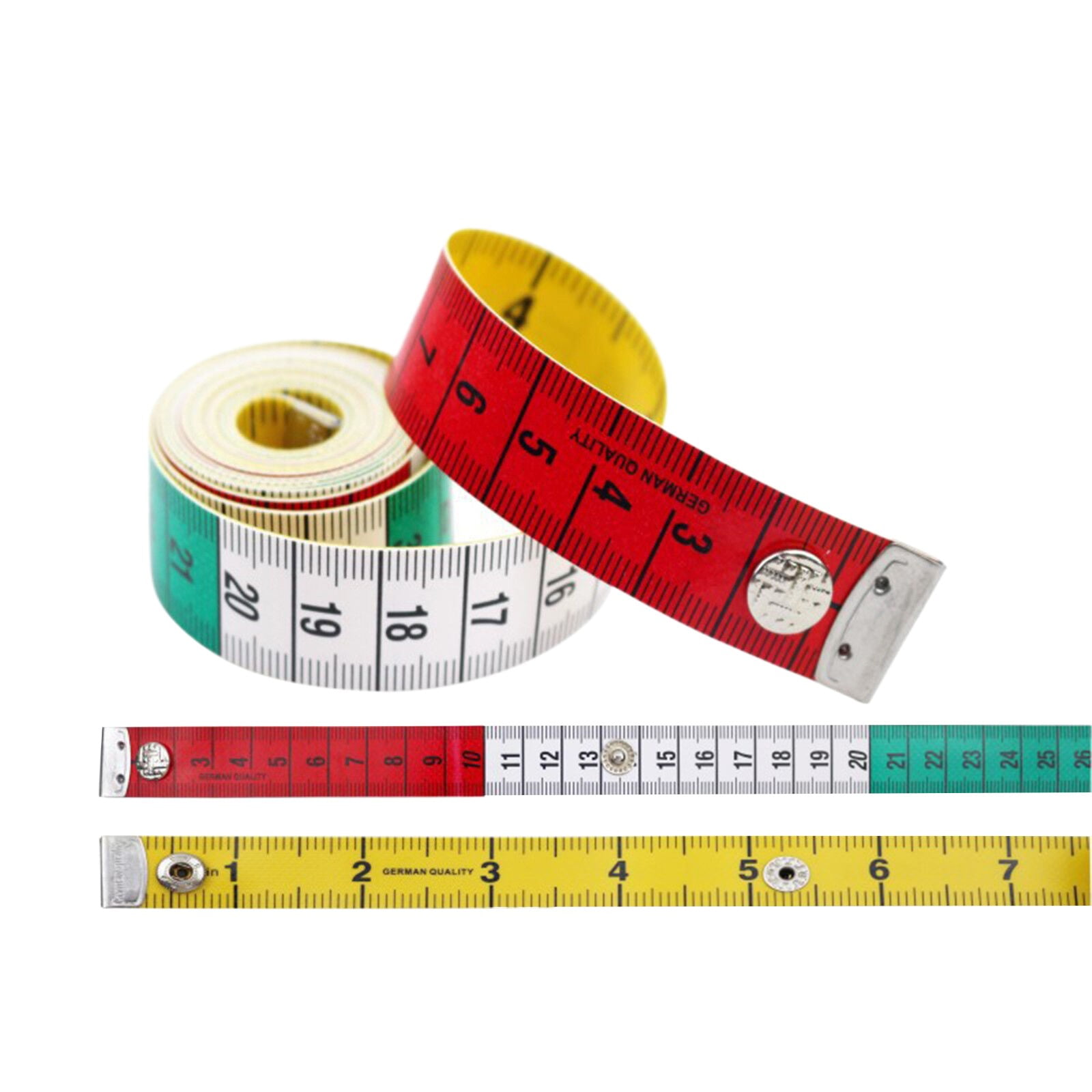 WMGHA Tape Measure Measuring Tape Tool,60-inch/5ft Soft Multicolor Tape Measure Body Measuring ...