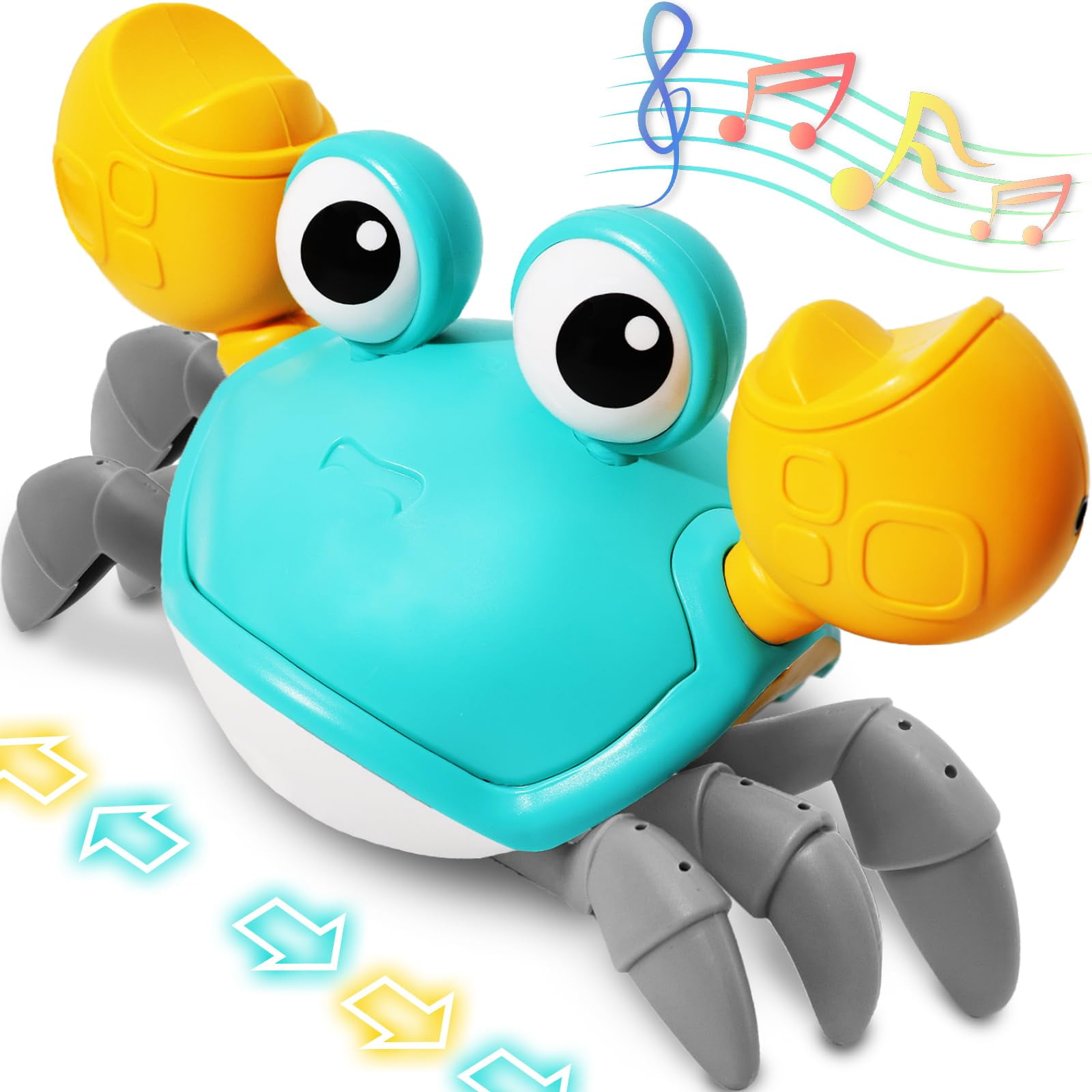 WMHZ Crawling Crab Baby Toy, Interactive Walking Dancing Moving Crab ...