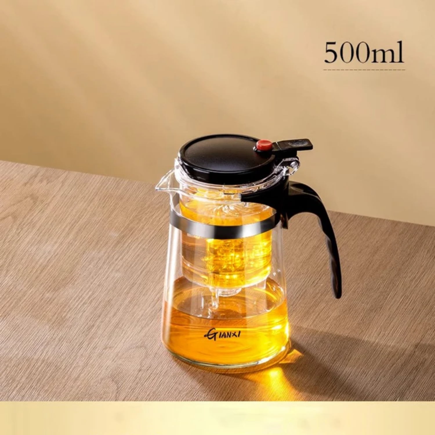 WMNGJA High-temperature Resistant Thickened Glass Teapot for Household ...