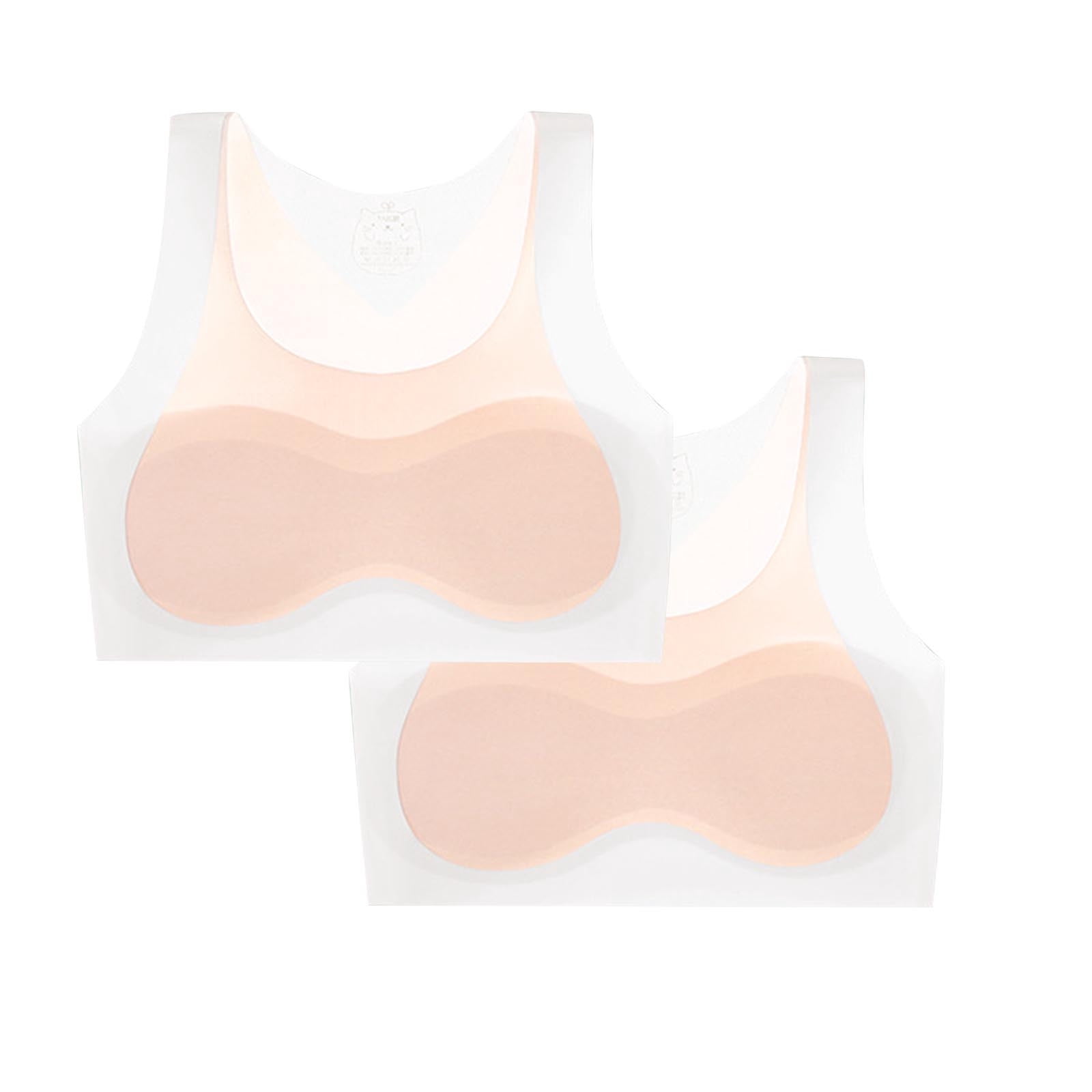 WMTBSRSW 2 Pack Racerback Sports Bra for Teens Girls Ages 10-18 ...