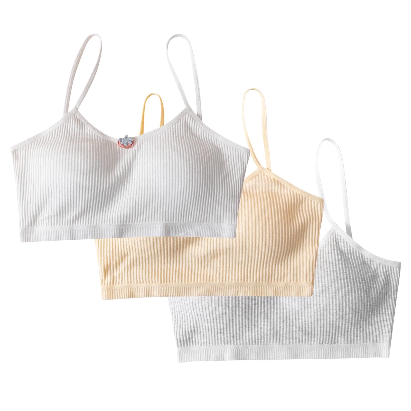 WMTBSRSW Cotton Training Bras for Girls Seamless Cami Bralettes Sports ...