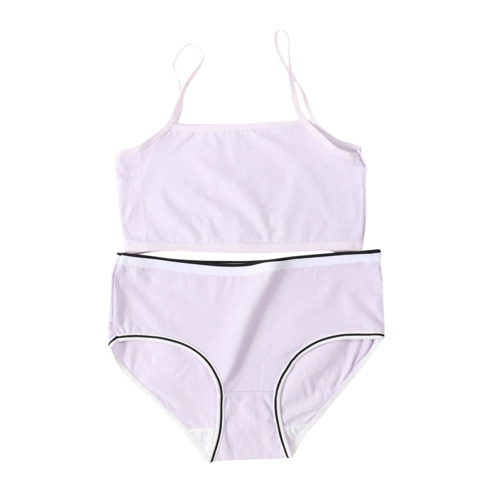 WMTBSRSW Girls Seamless Training Bras and Underwear Set 7-14Y Cotton 2 ...