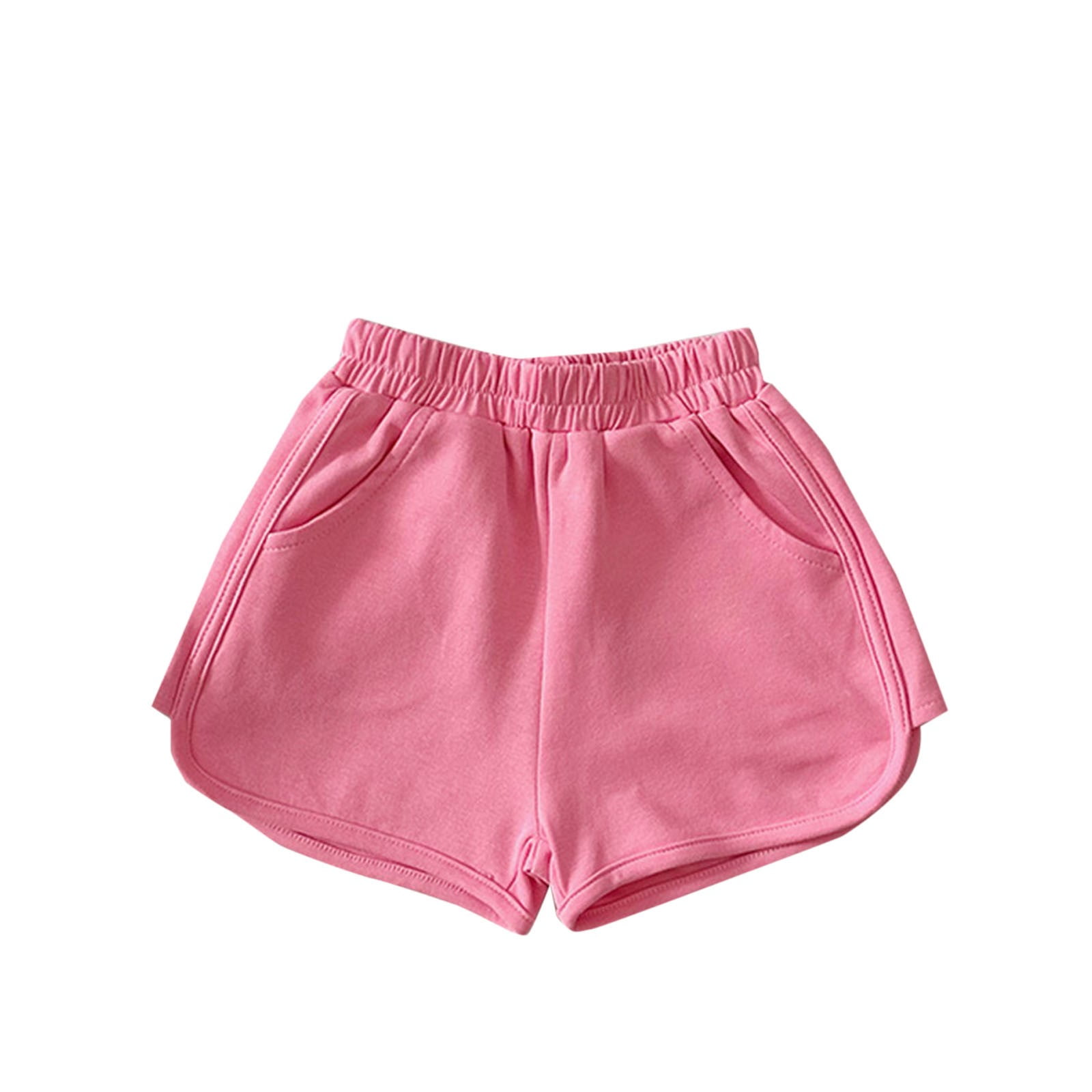 WMTBSRSW Girls' Track Shorts Soft Cotton Sports Shorts with Pockets ...