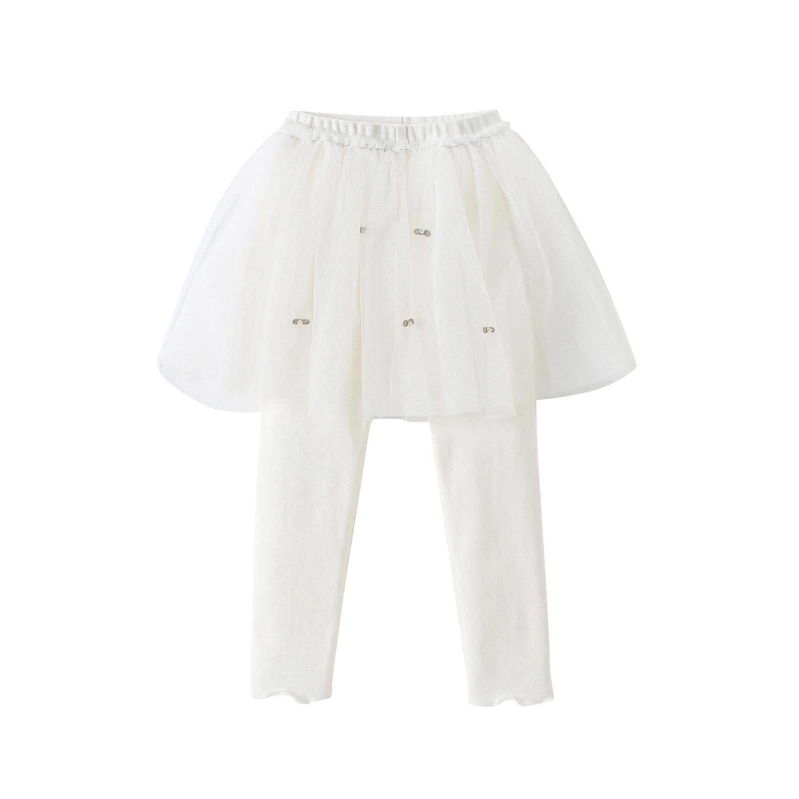 WMTBSRSW Infrant Baby Girls Leggings ToddlerTutu Skirt Leggings Pant ...