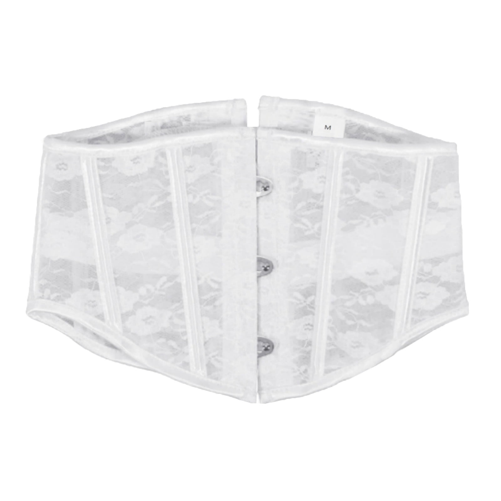 WMTBSRSW Jacquard Corset Belt for Women Underbust Boned Lace Up Bustier ...