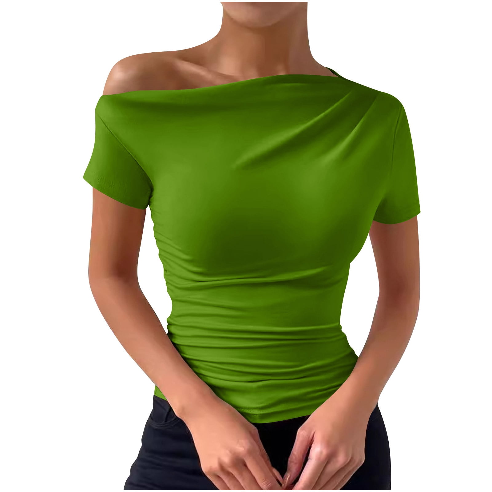 WMTBSRSW Off The Shoulder Tops for Women Sleeveless Beach Shirts Going ...