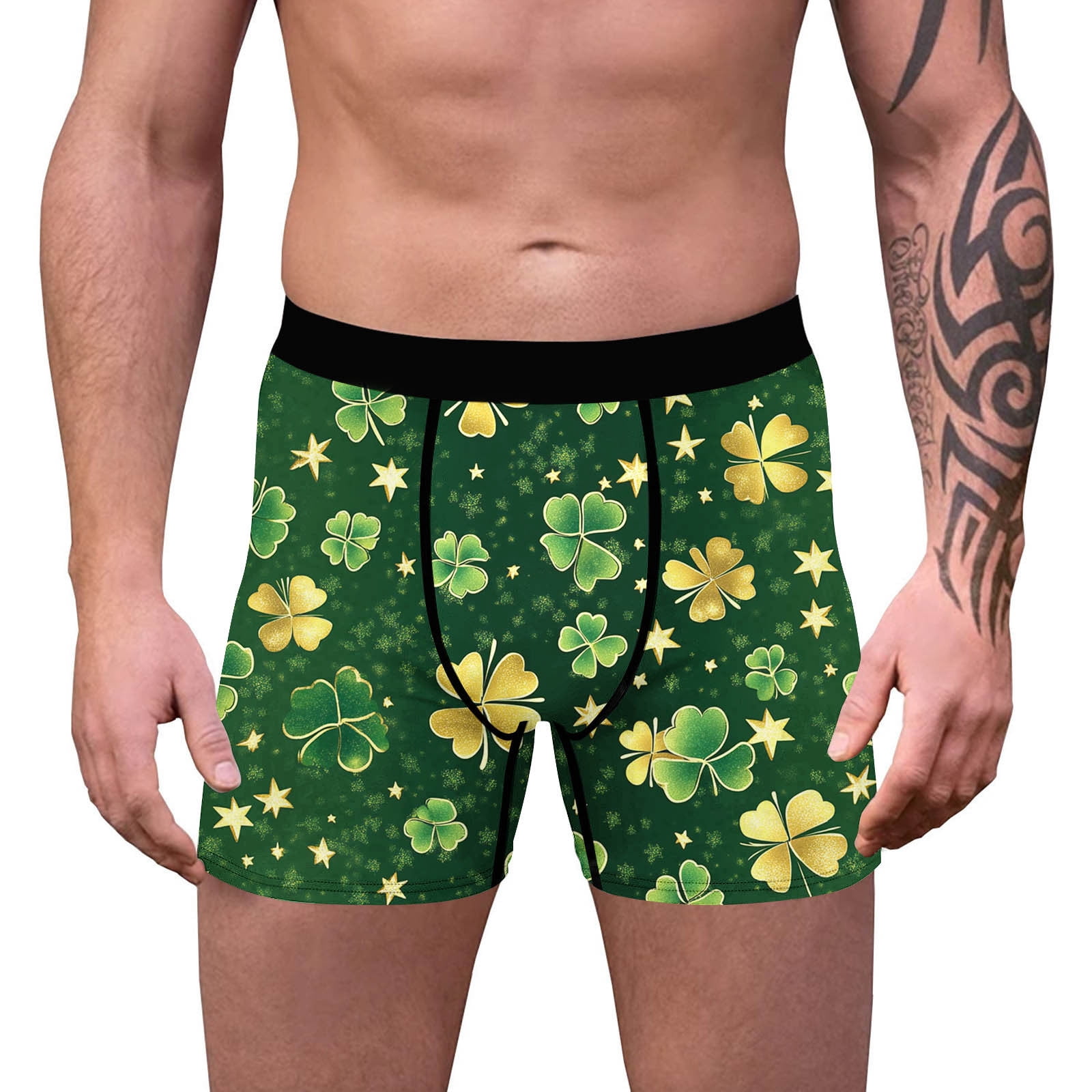 WMTBSRSW St Patrick’s Day Mens Boxer Briefs Funny Novelty Underwear ...