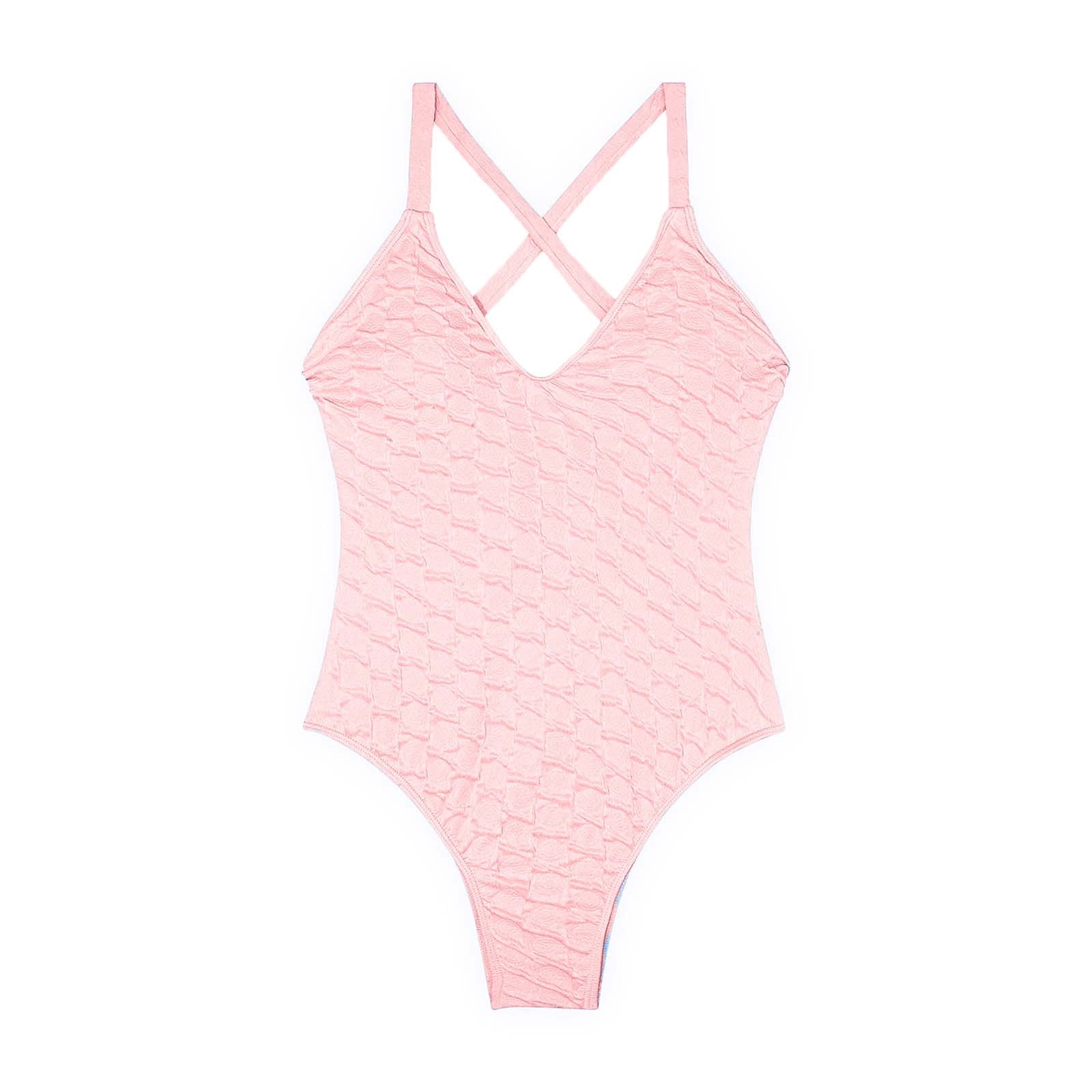 WMTBSRSW Swimsuit for Women 2025 Texture Tummy Control Swimsuits Solid ...