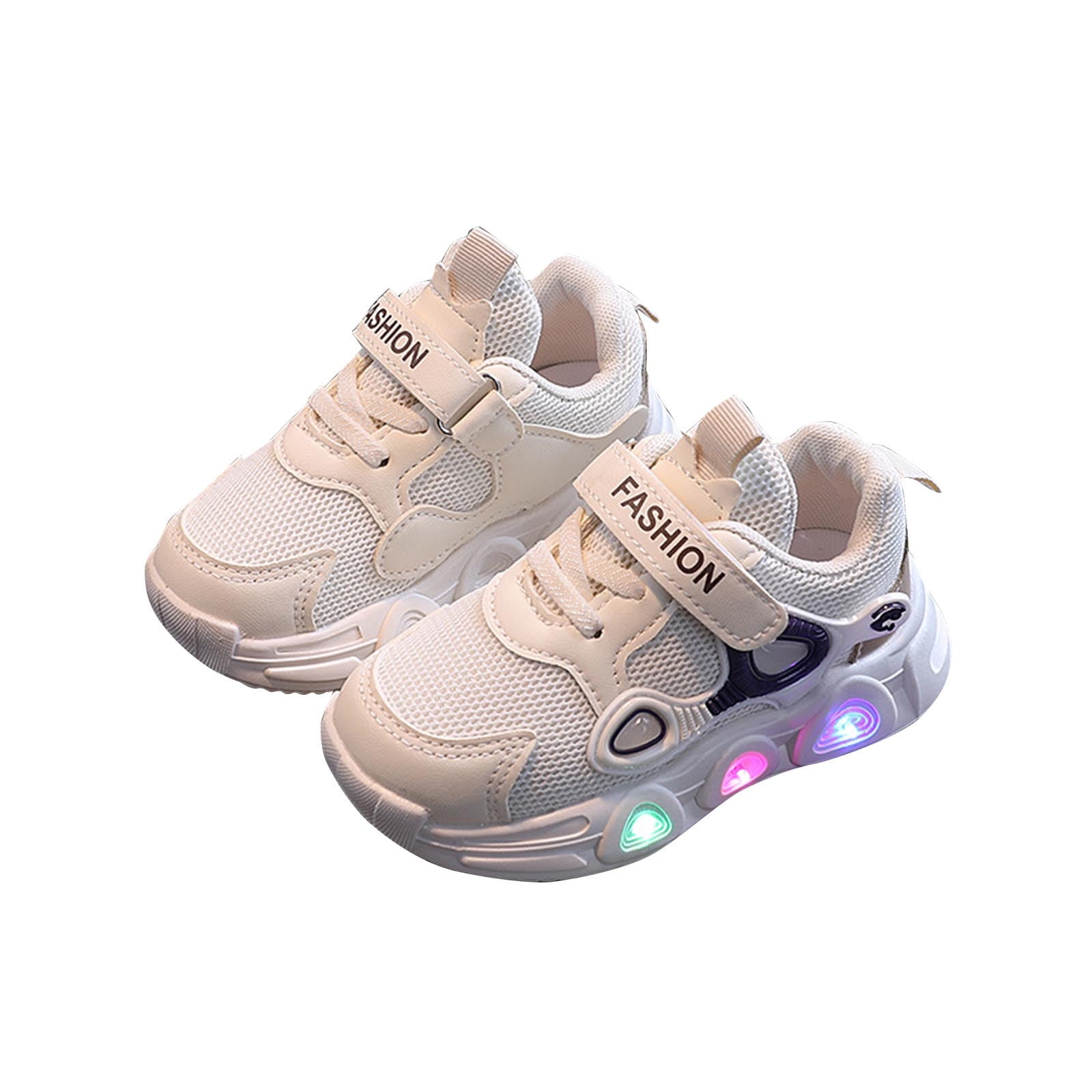 WMTBSRSW Toddler Girls Sneakers Lightweight Fashion LED Light Up ...
