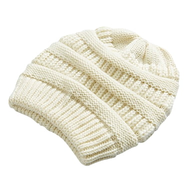 Zando Slouchy Winter Hat for Women Soft Warm Chunky Beanie Hats Knitted ...