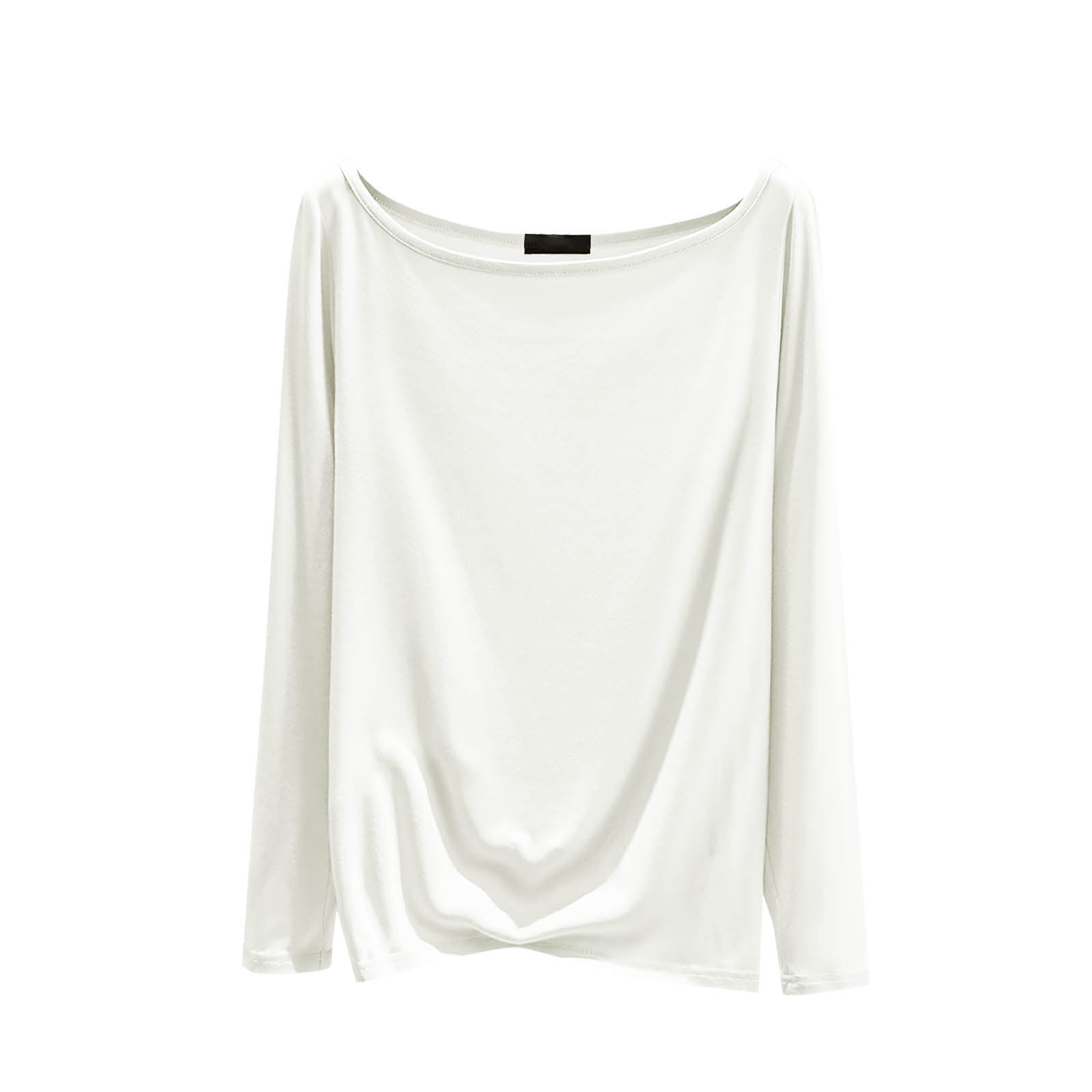 WMTBSRSW Women's Modal Crew Neck Tops Cozy Long Sleeve Shirts Basic ...