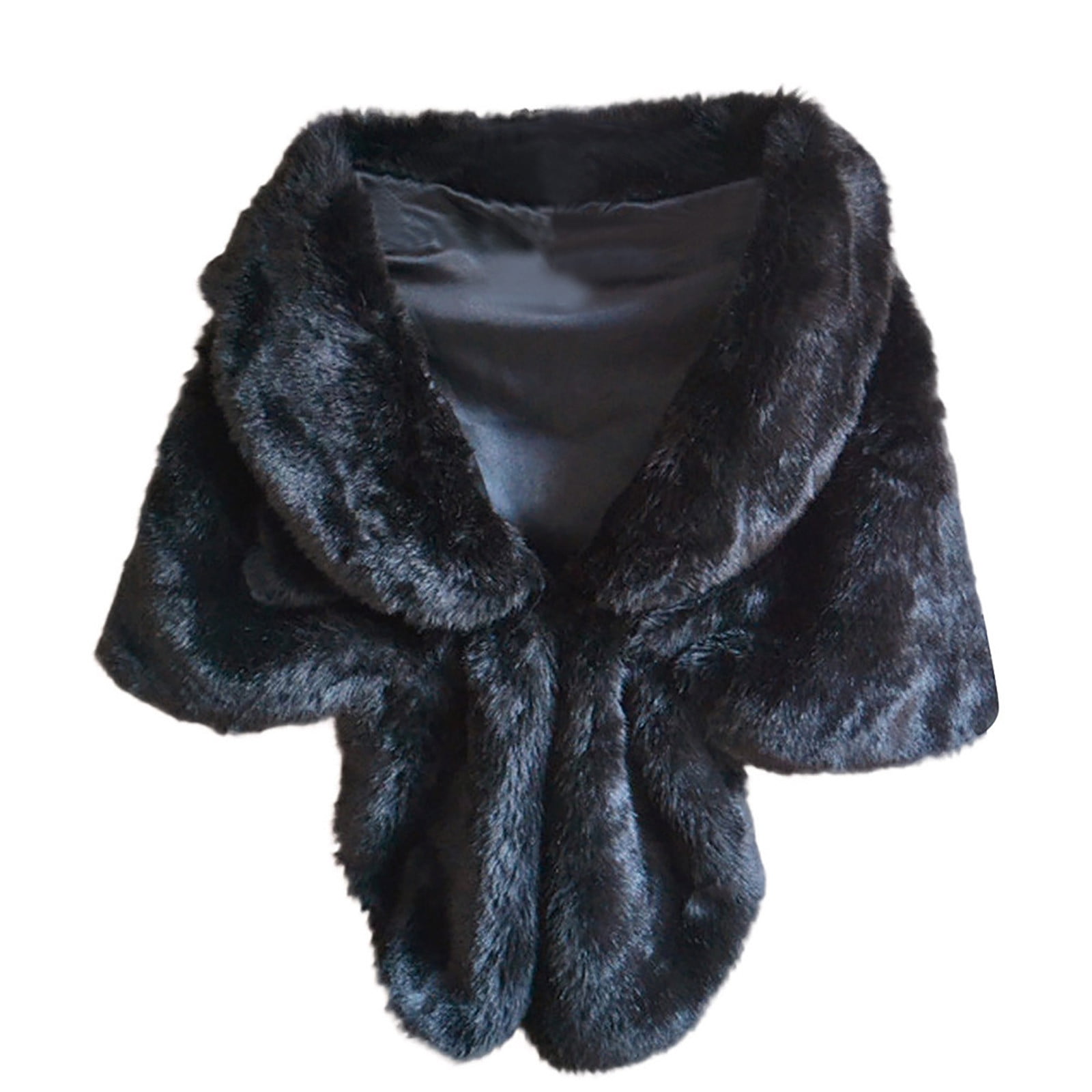 WMTBSRSW Women's Wedding Faux Fur Wraps and Shawls Bridal Fur Stoles ...