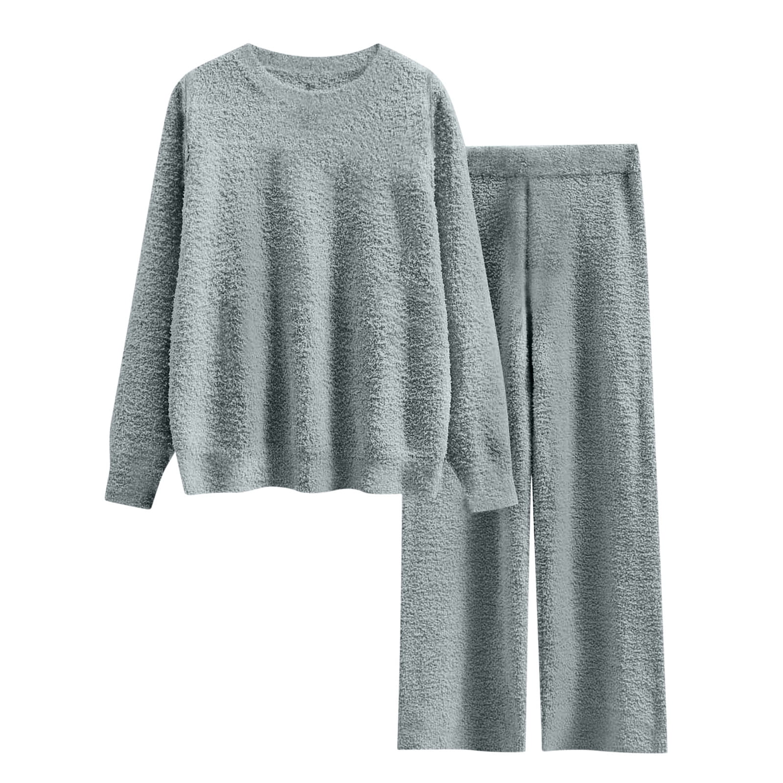 WMTBSRSW Womens Pajamas Set Lightweight Fleece Outfit Soft Lounge Pjs ...