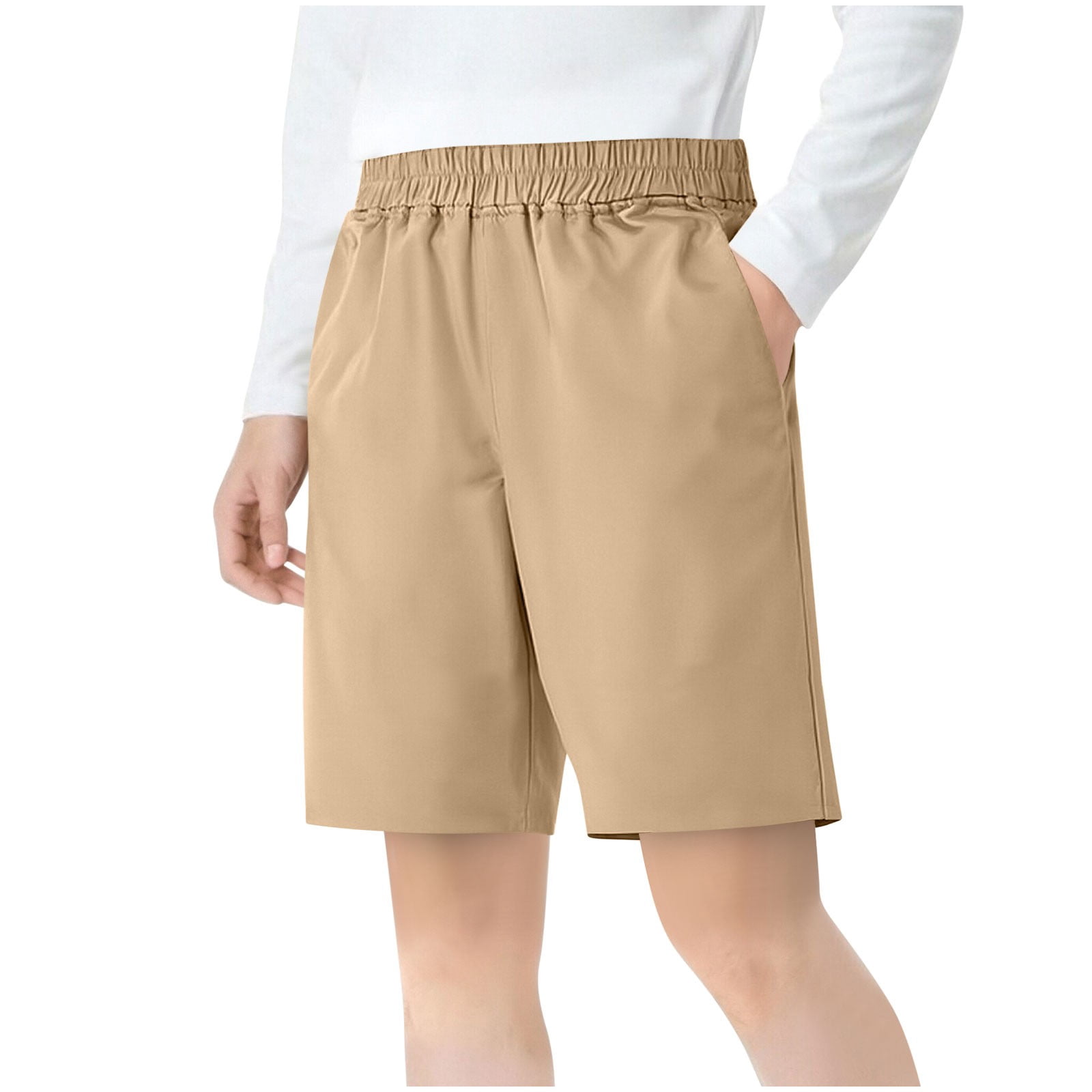 WMTBSRSW Youth Boys Golf Shorts Stretch Summer School Uniform Clothes ...