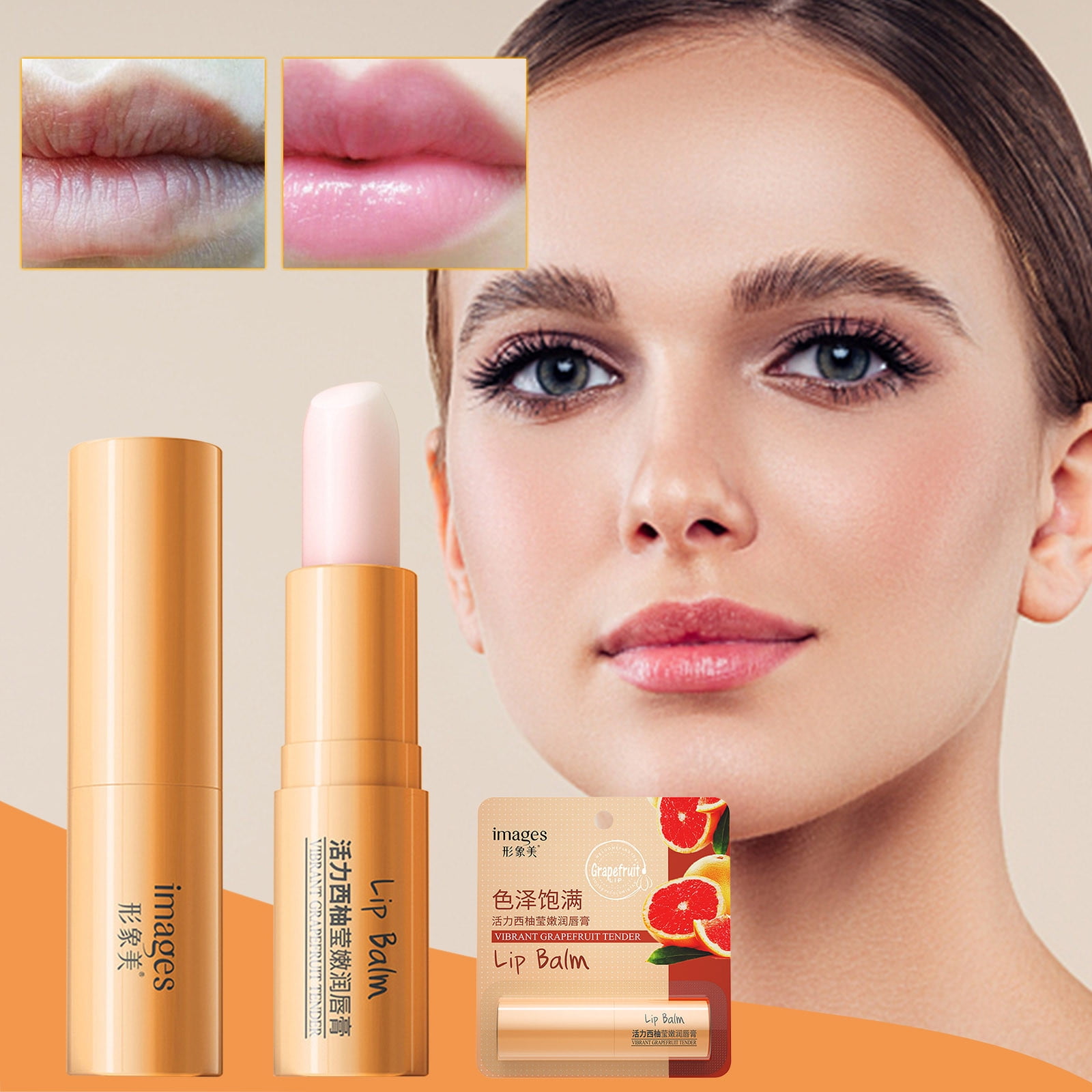 WMYBD Clearence!Vital Grapefruit Lip Moisturizing Color Change Cream ...