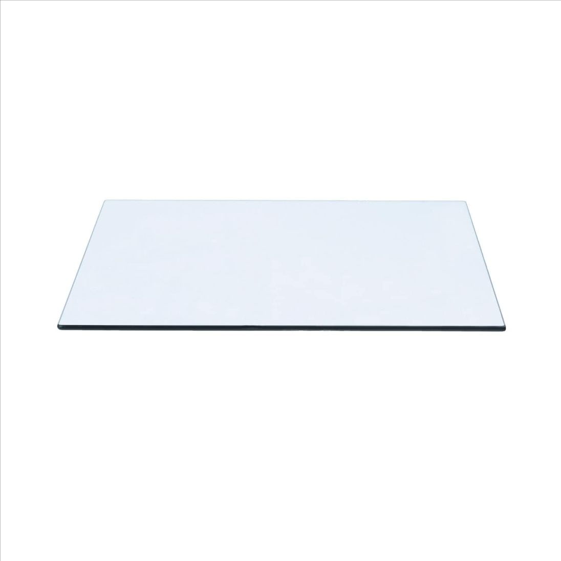 WMZP 16" x 28" Rectangle Tempered Glass Table Top 3/8" Thick Flat ...