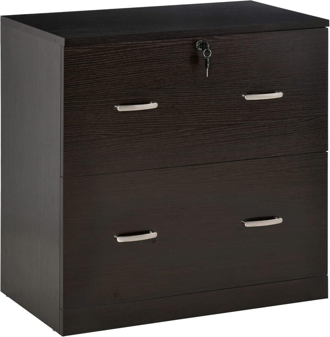 WMZP 2-Drawer File Cabinet with Lock and Keys, Lateral Storage Filing ...