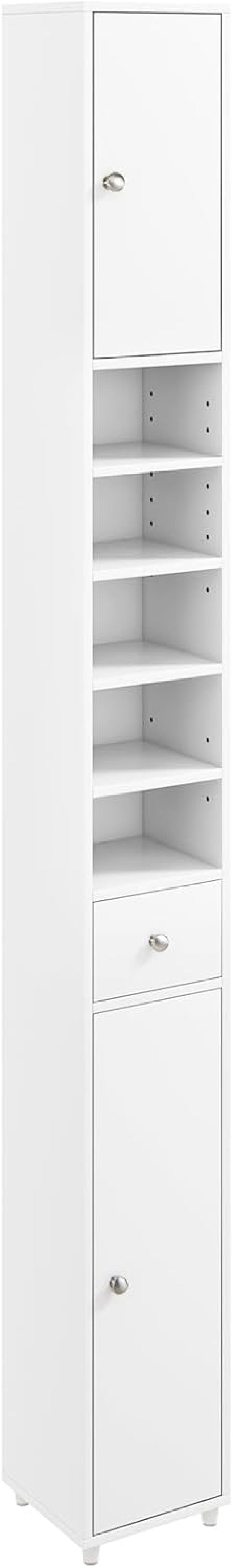 WMZP 71" Tall Narrow Storage Cabinet, Bathroom Cabinet with 1 Drawer 2 ...