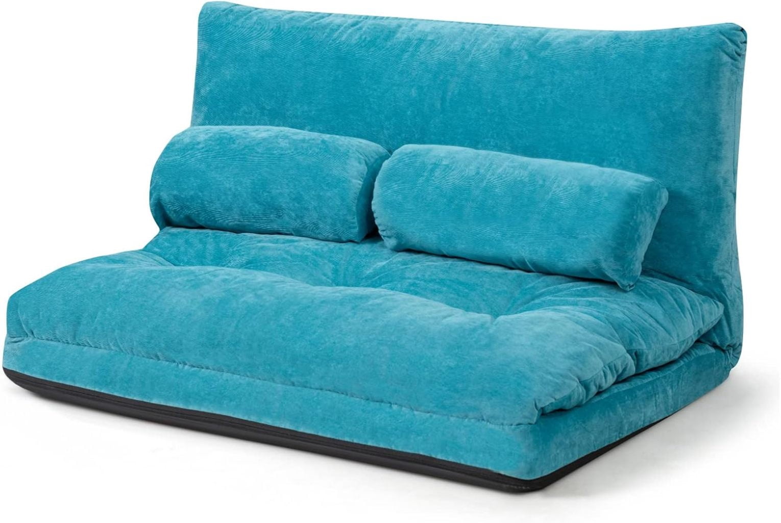 WMZP Convertible Floor Sofa Couch with 2 Waist Pillows, Folding 6 ...