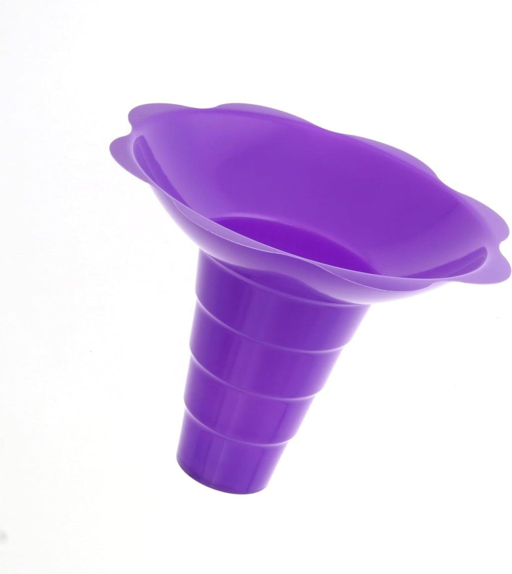 WMZP Large Shaved Ice Snow Cone Flower Cups (12 Oz), 200 Count, Purple ...