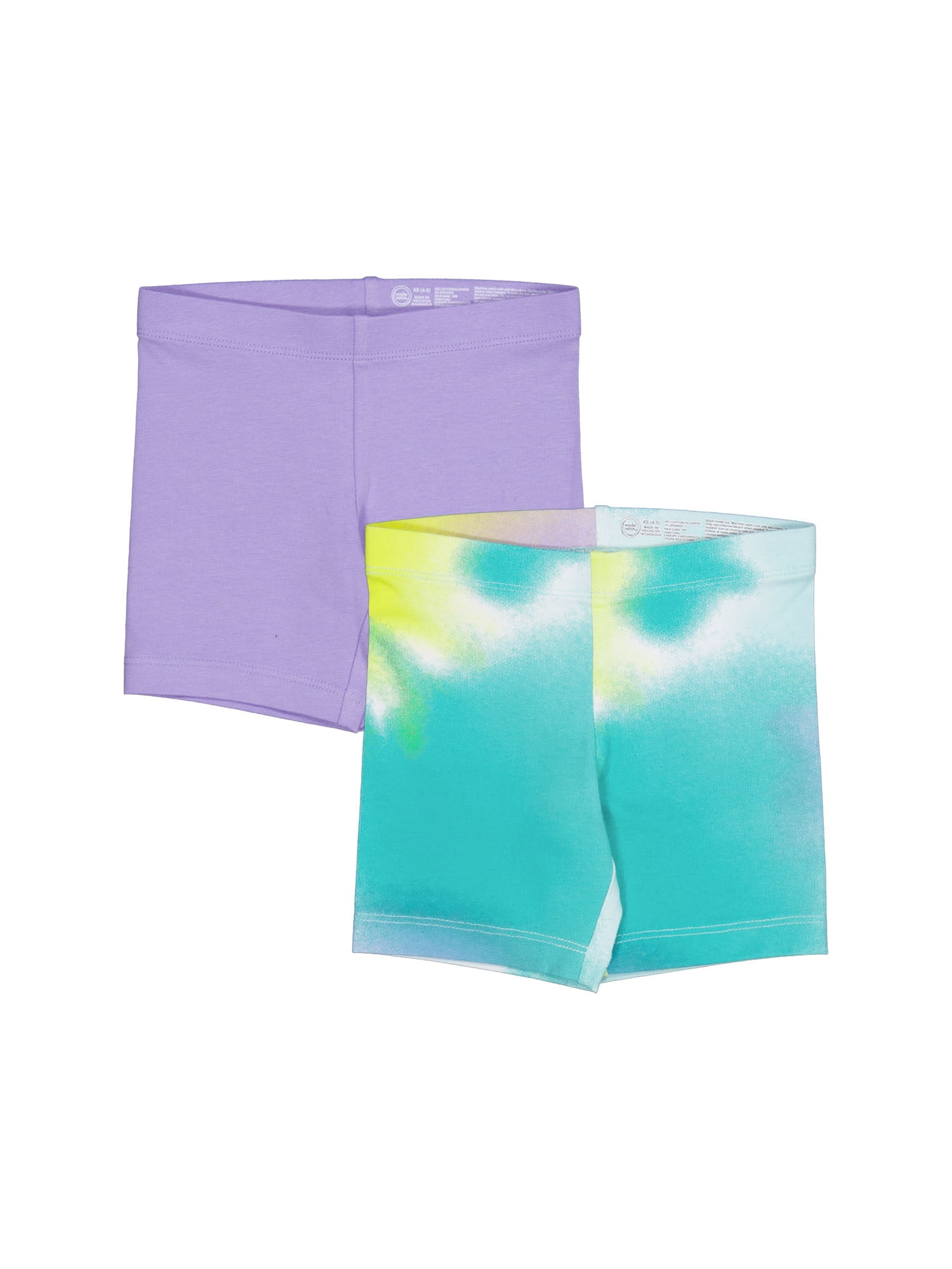 Wonder Nation Girls Bike Short, 2-Pack, Sizes 4-18 & Plus - Walmart.com