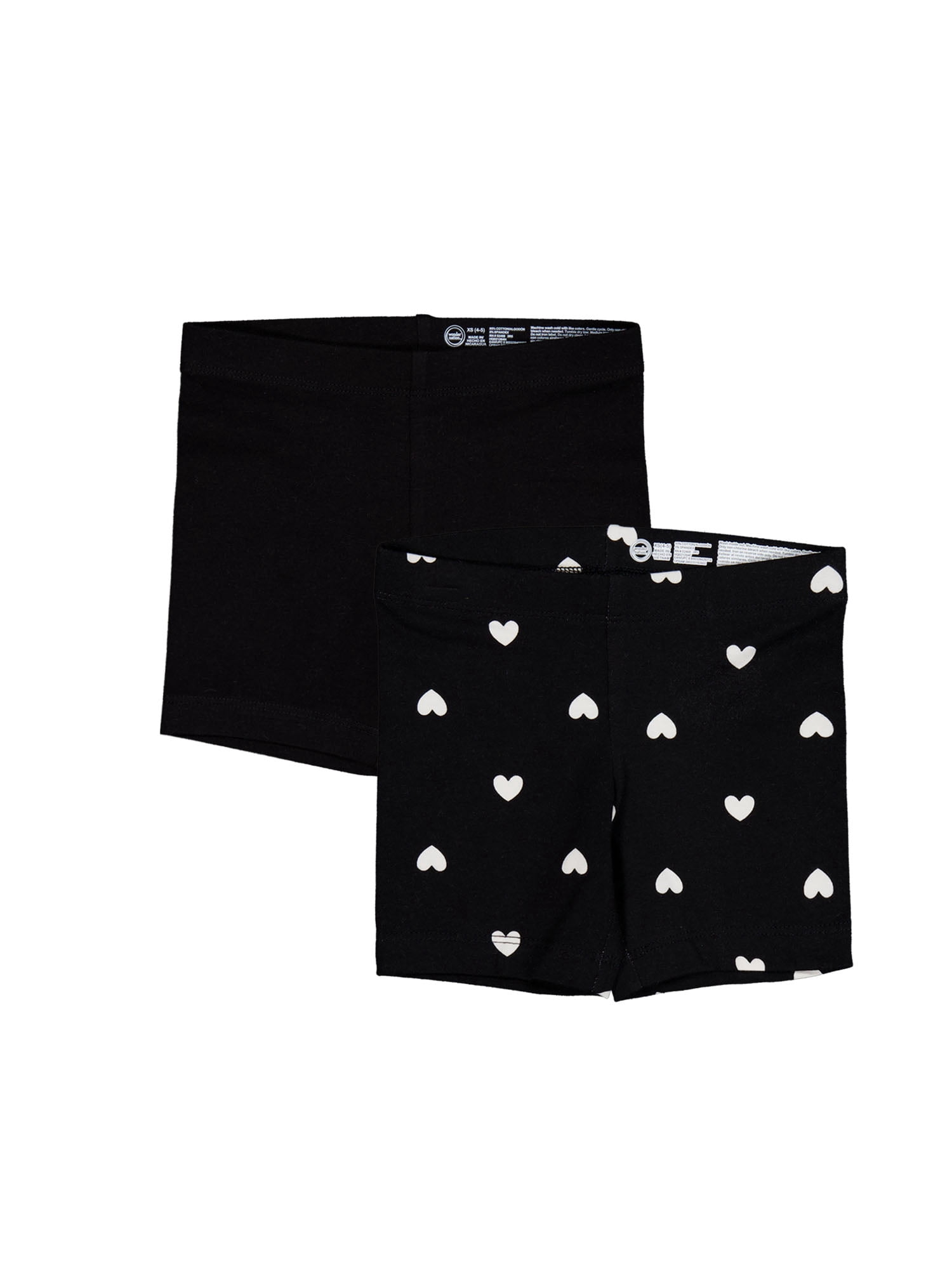 Wonder Nation Girls Bike Short, 2-Pack, Sizes 4-18 & Plus - Walmart.com