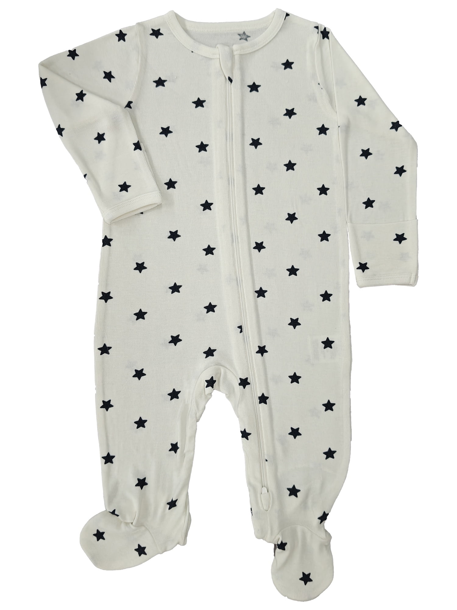 Wonder Nation Baby Gender Neutral Zip Front Footed Sleep N Play Pajamas ...